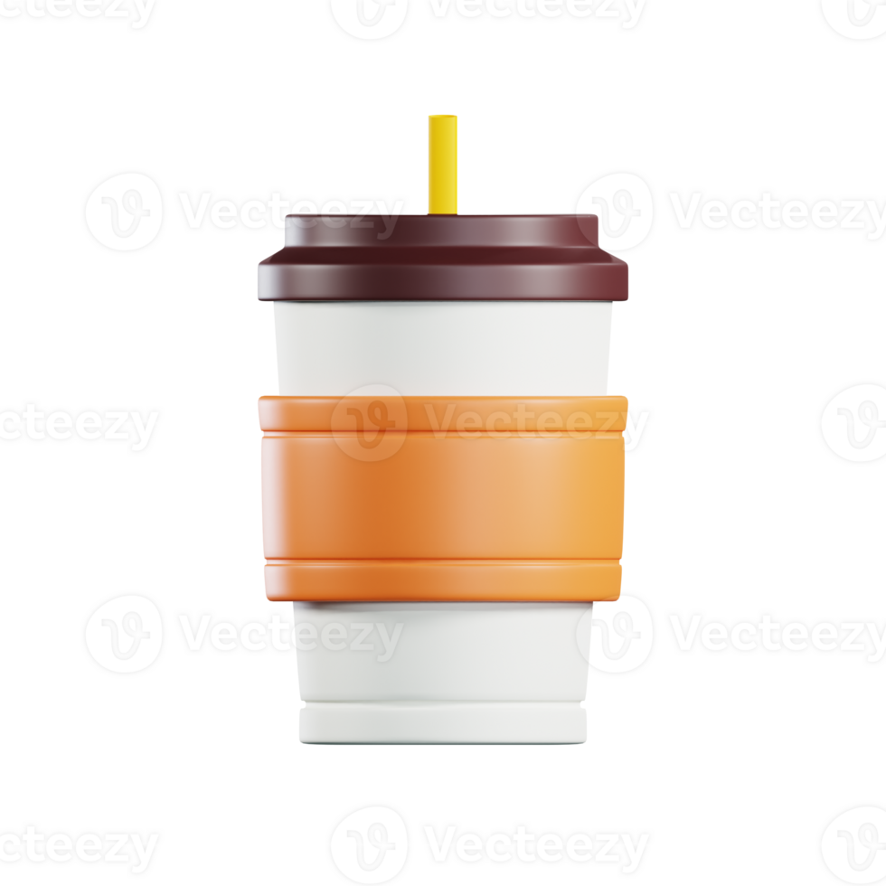 3d Coffee Paper Cup Illustration 36030138 Png