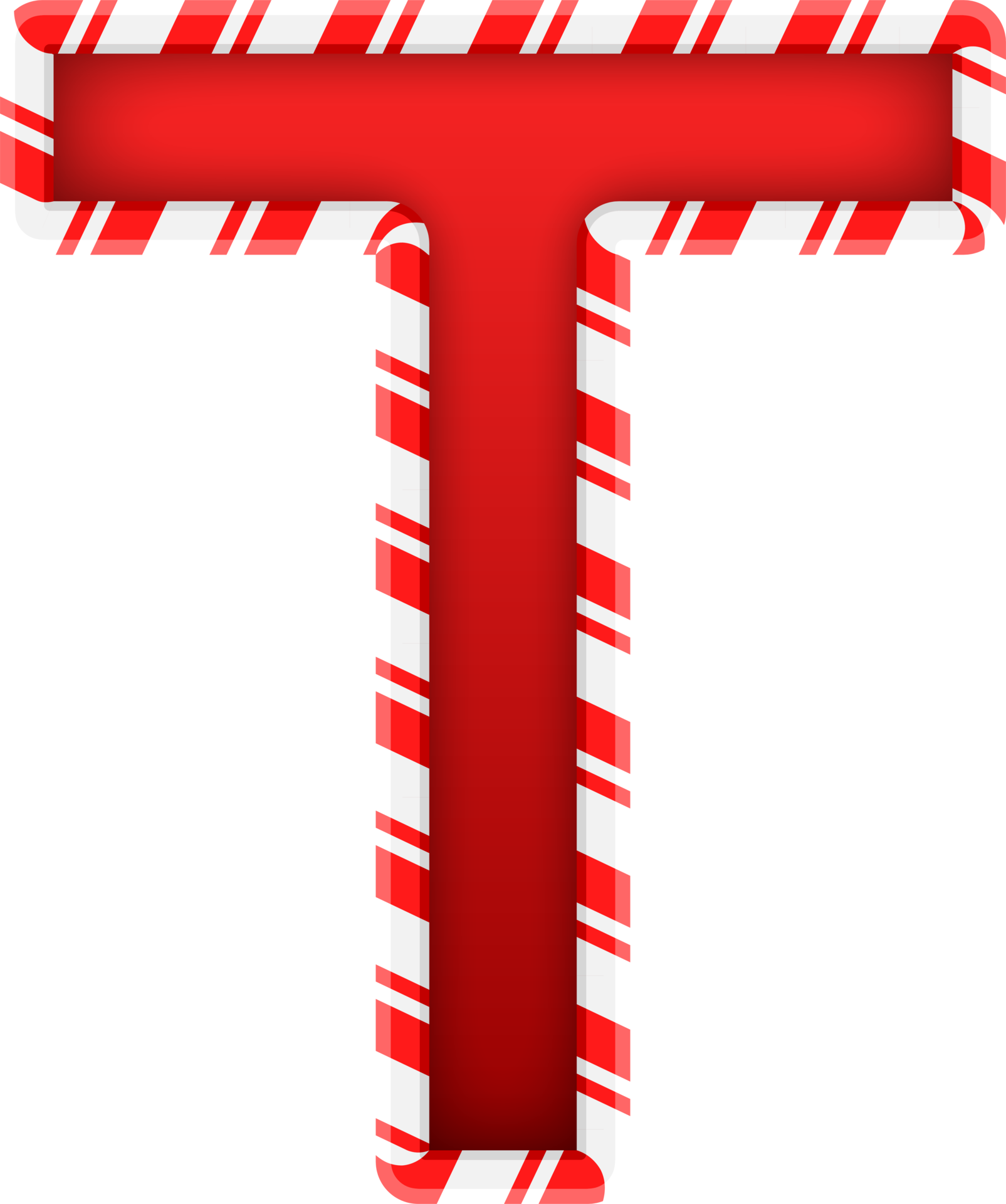 Navidad Caramelo Caña Alfabeto Letra T 36030617 Png