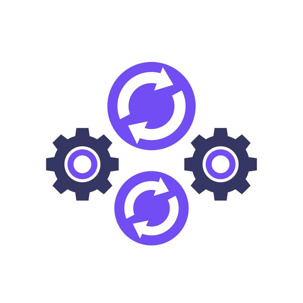 Iteration Icon On White Vector 36031898 Vector Art At Vecteezy