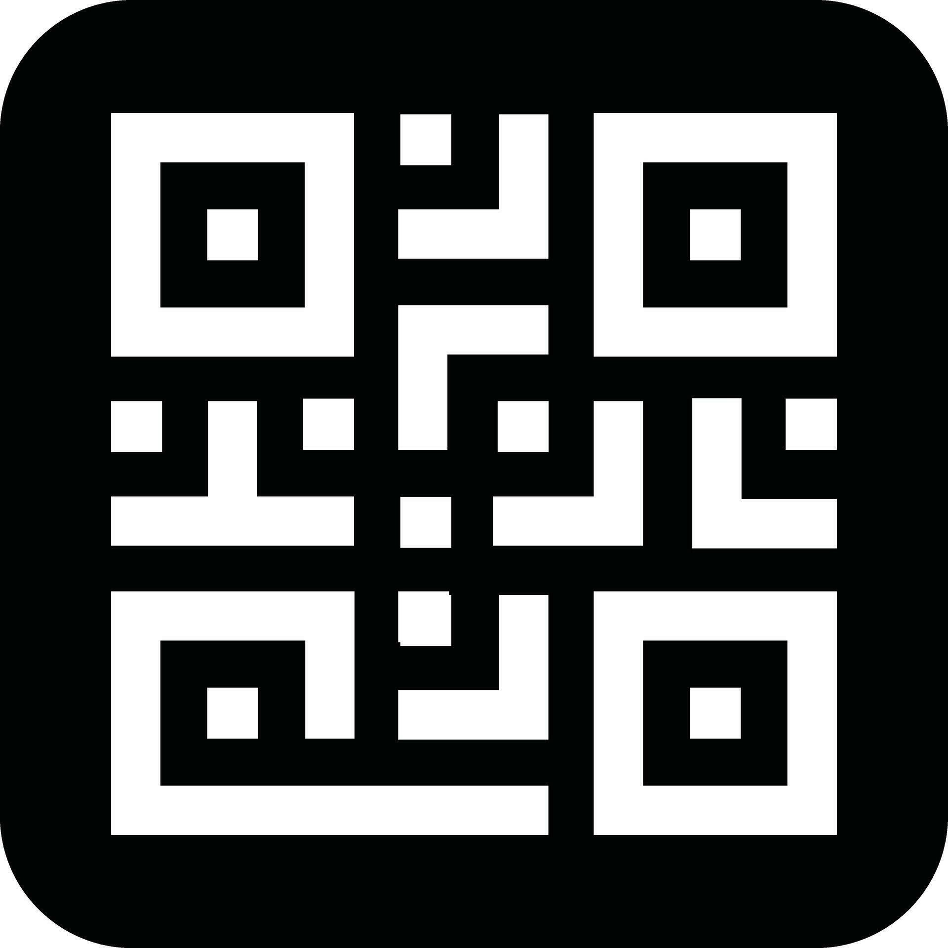 Scan QR code icon in flat. Digital scanning code. isolated on QR code ...