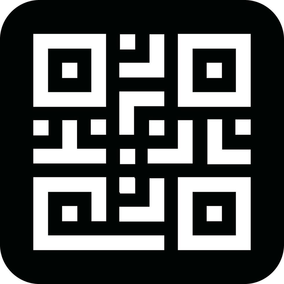 Scan QR code icon in flat. Digital scanning code. isolated on QR code ...