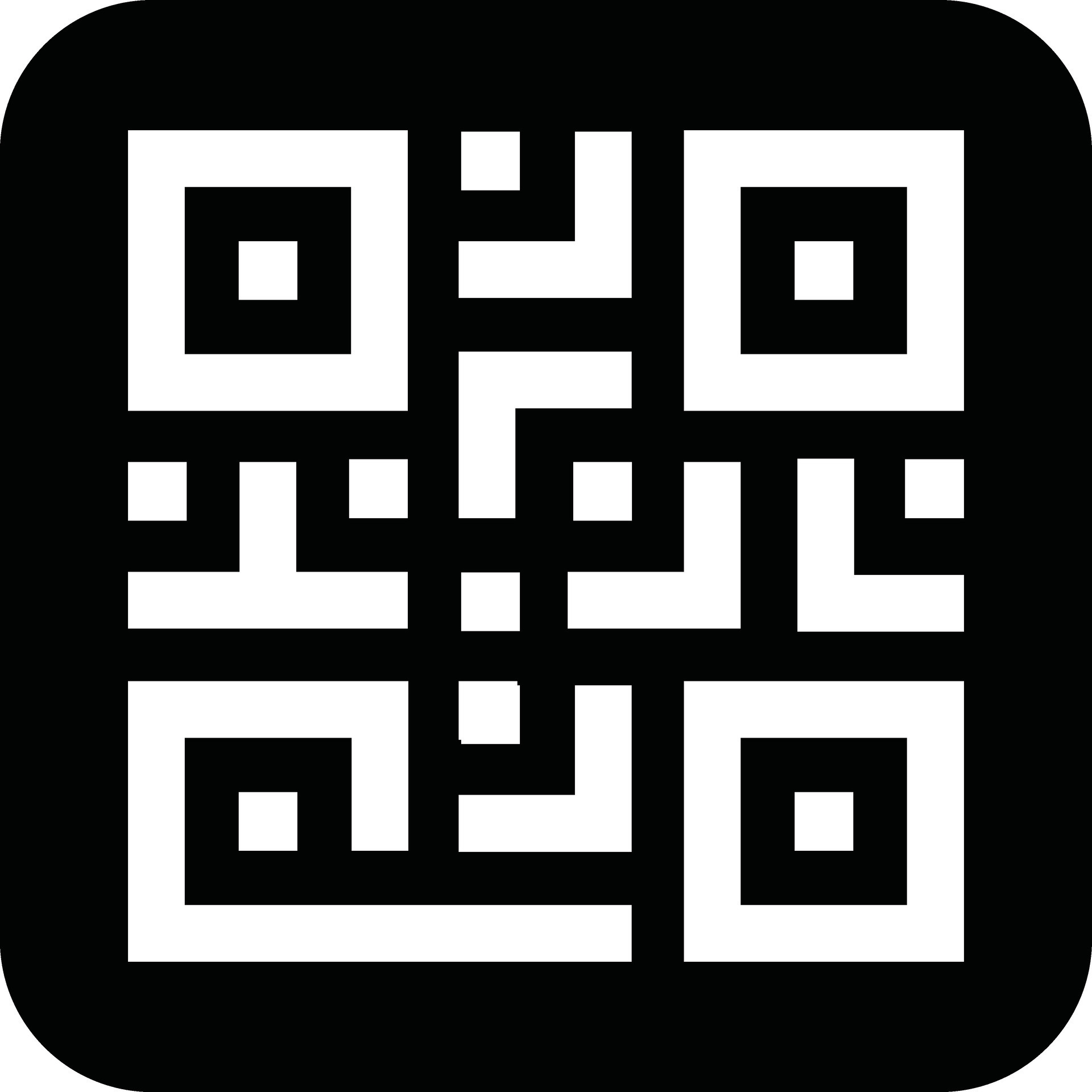Scan QR code icon in flat. Digital scanning code. isolated on QR code ...