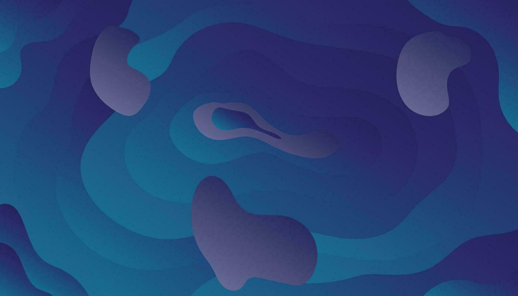 Flowing Dark Blue Curve Shape With Soft Gradient Vector Abstract