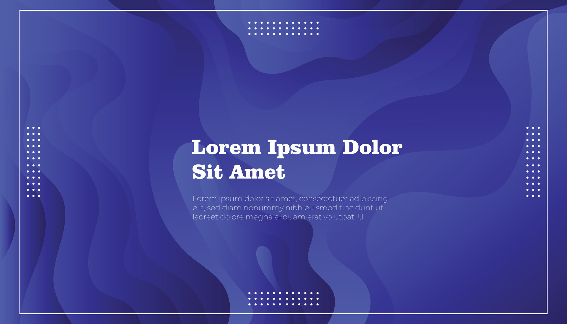 Flowing Dark Blue Curve Shape With Soft Gradient Vector Abstract Background Relaxing And