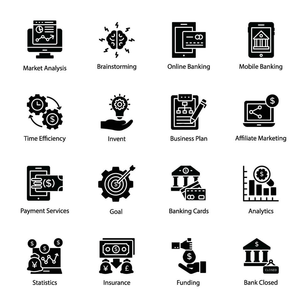 Pack of Business and Finance Flow Icons 36039131 Vector Art at Vecteezy