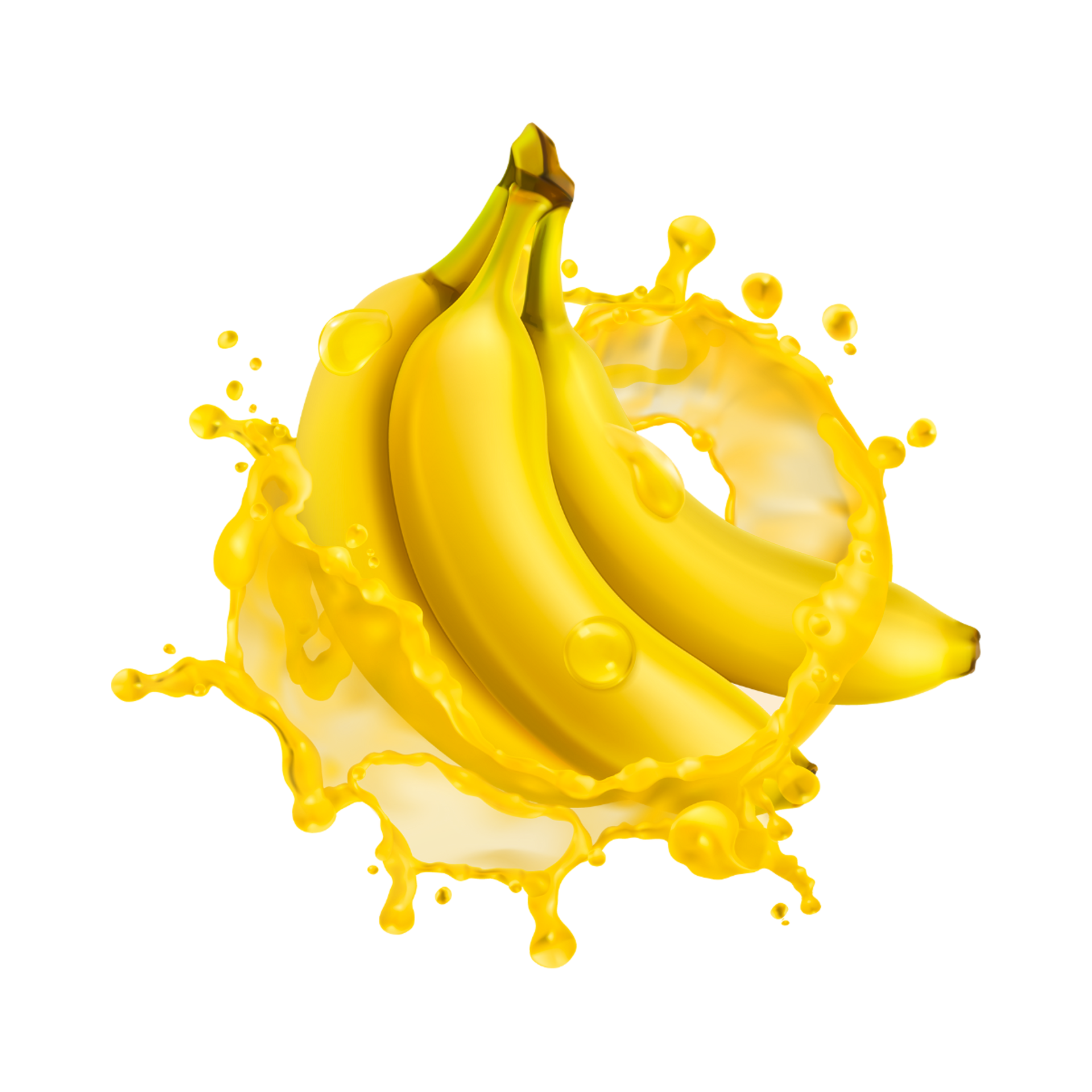 Ai Generated Banana Fresh Juice Realistic Illustration Fruit Vector