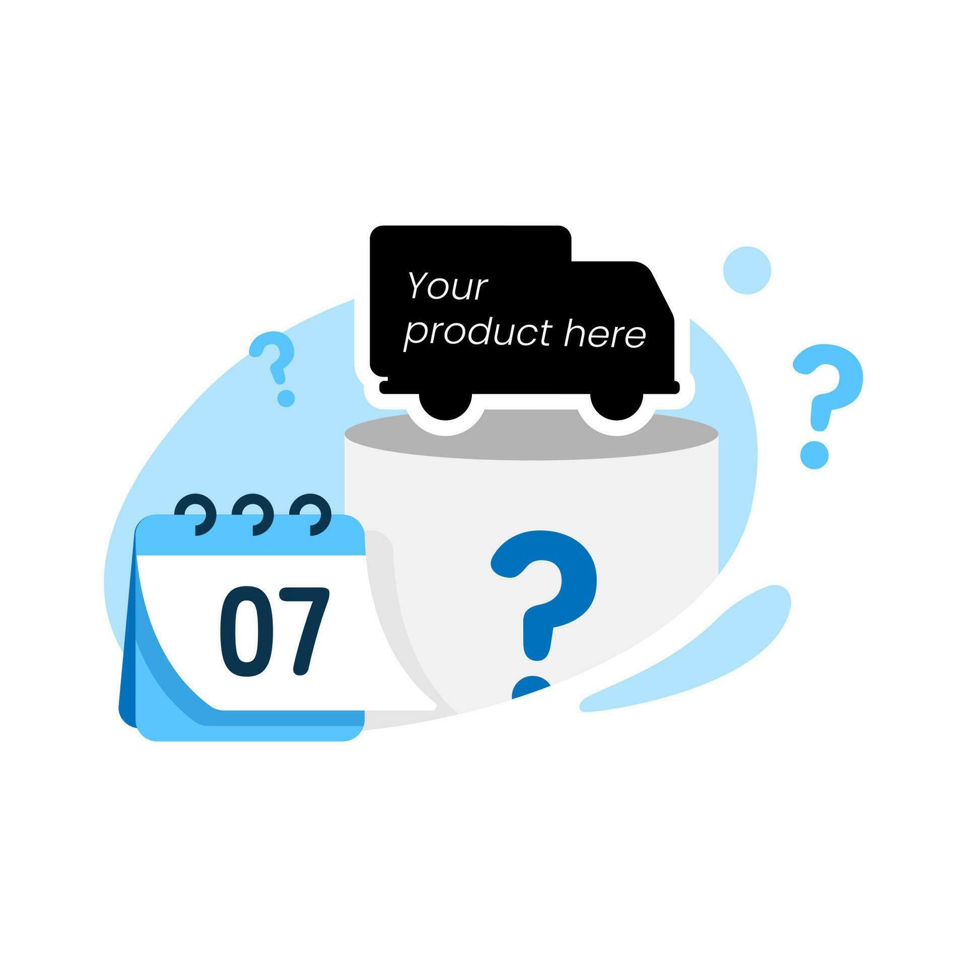 New Product Coming Soon Date concept illustration flat design vector ...