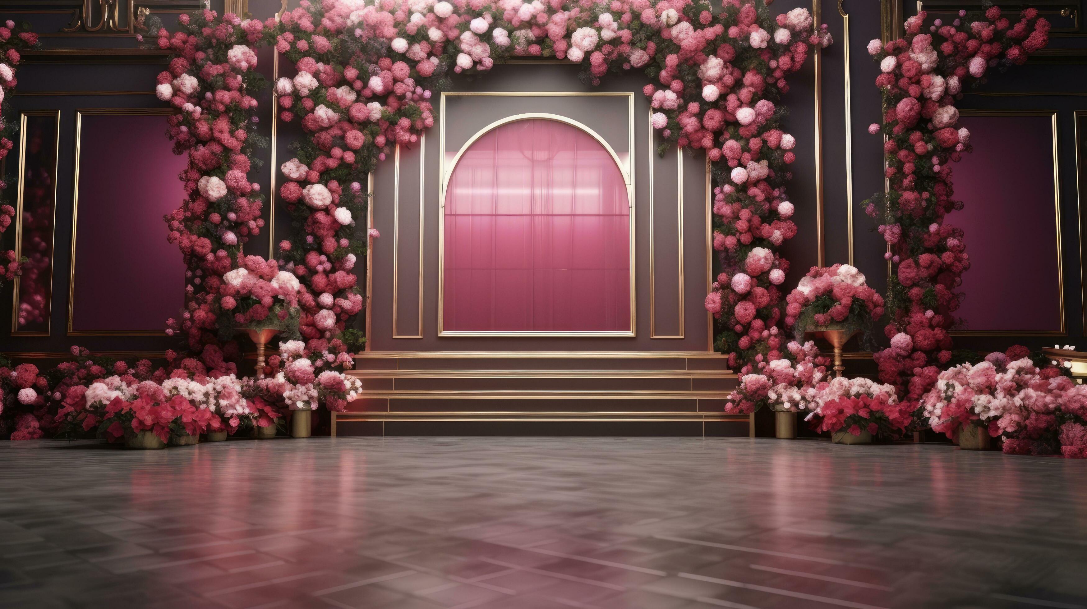 AI generated Charming wedding background design for your project ...