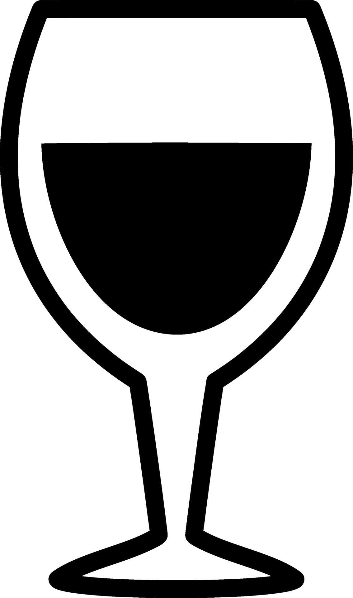 Wine Glass Toast Icon Stencil Beer Drink 36044927 Vector Art At Vecteezy