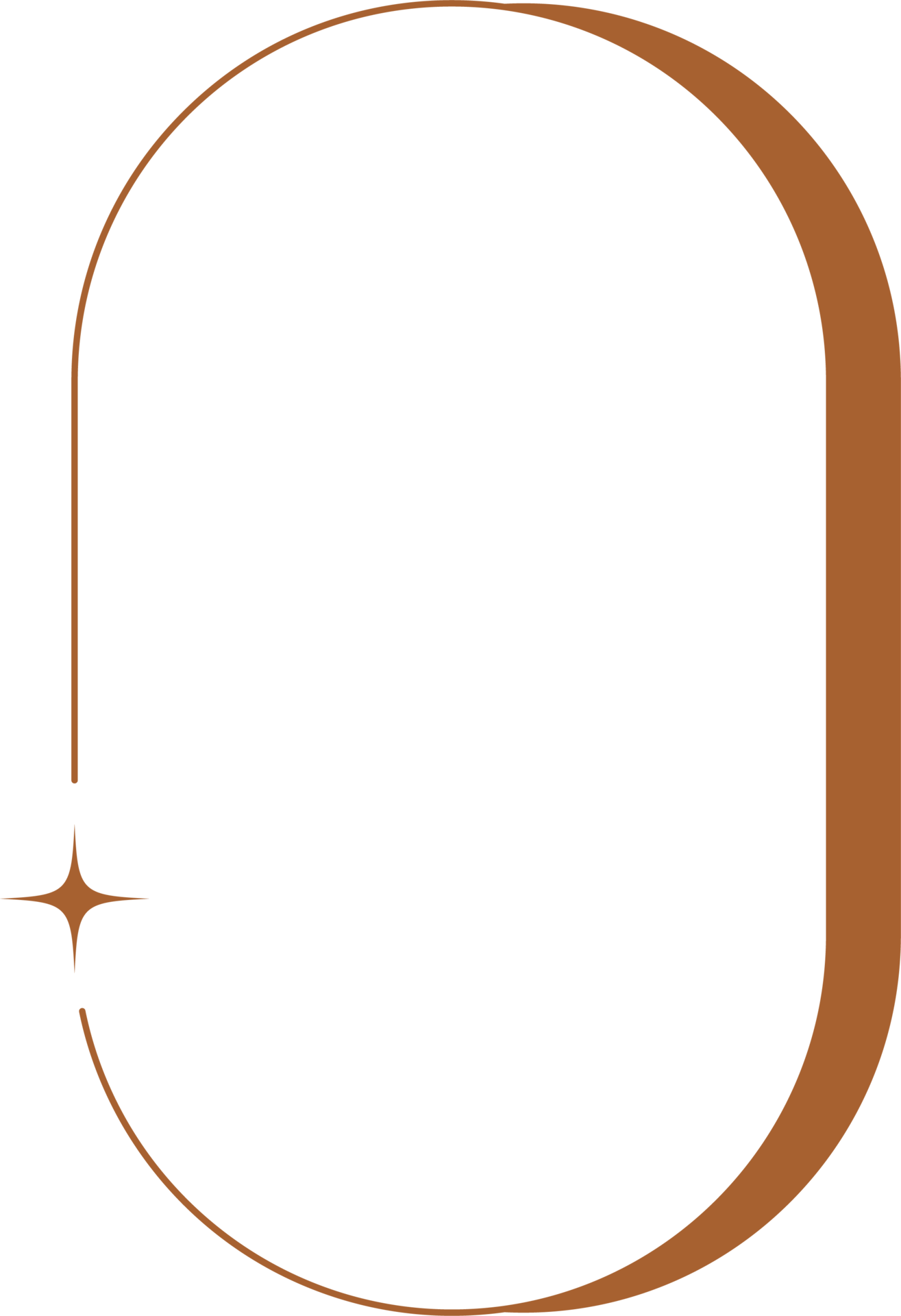 Aesthetic Oval Frame Shape Outline Minimal Graphic Element With Stars