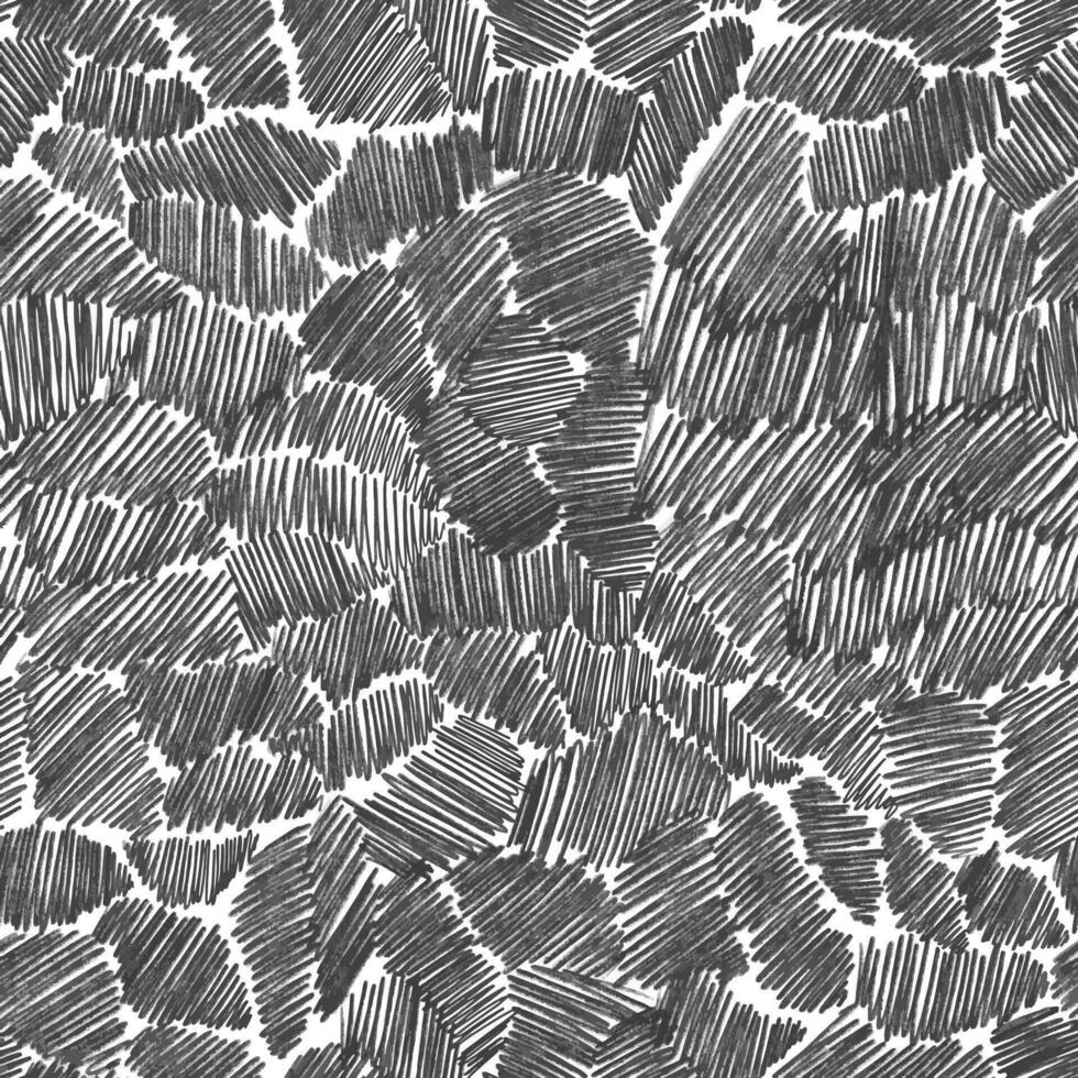 Seamless pattern with gray graphite pencil hatching. Black and white ...
