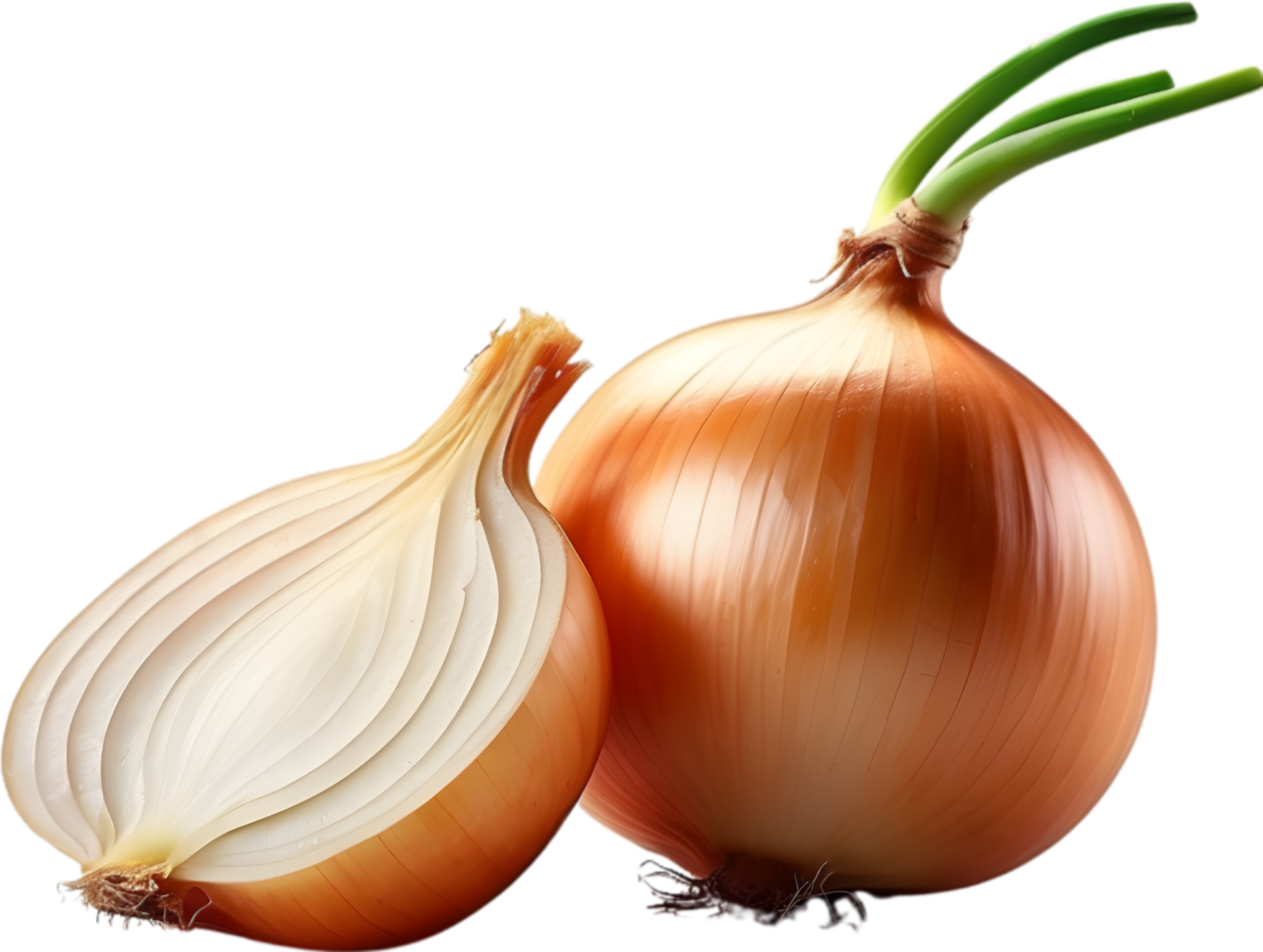 AI generated two onions on a no background 36053388 PNG