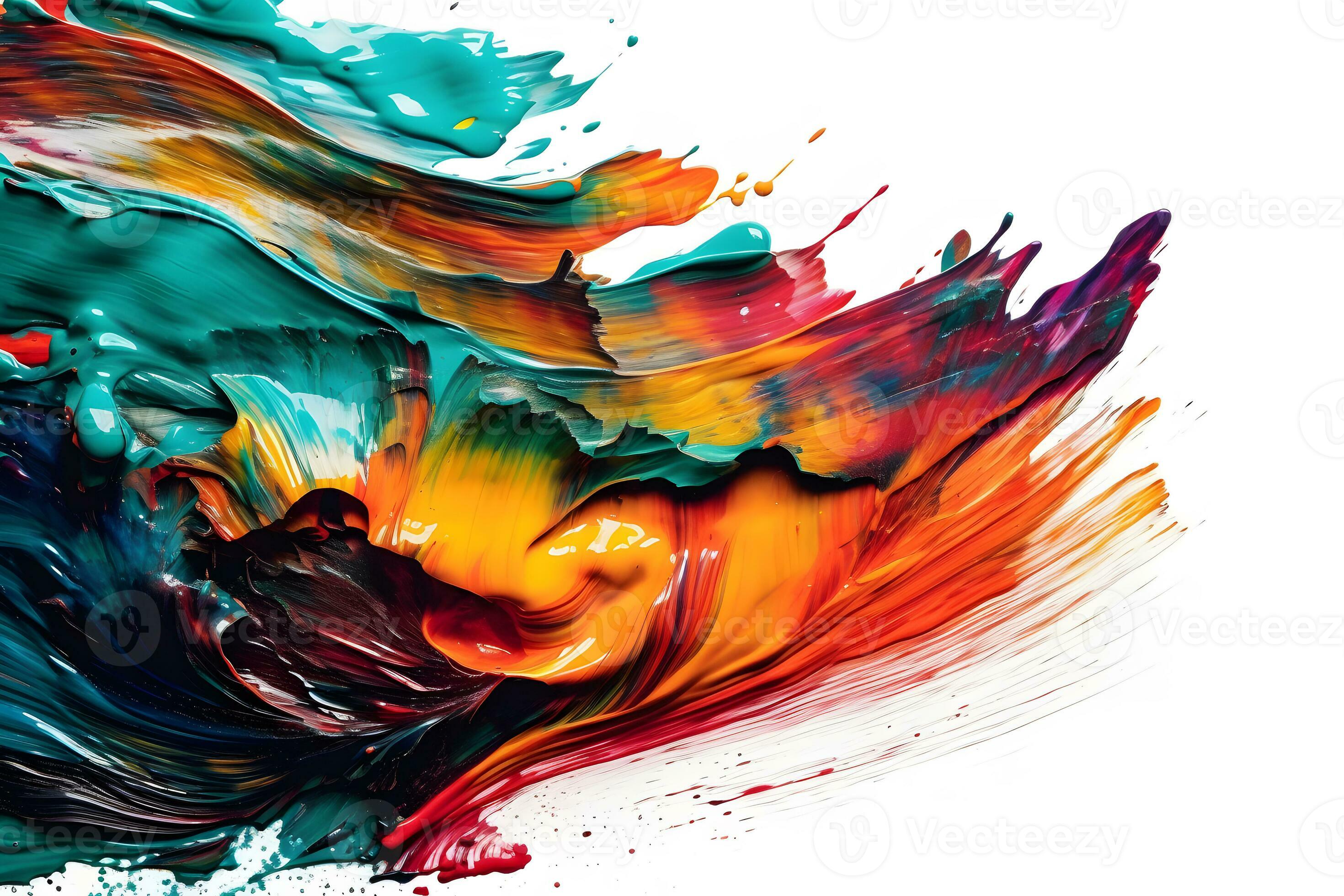 AI generated Abstract oil painting blot. Blurred spot blob of freehand ...