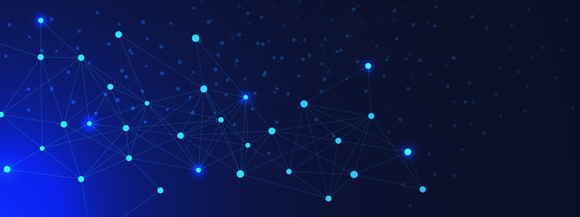 Abstract Connecting Dots And Lines Molecular Technology With Polygonal Shapes Network