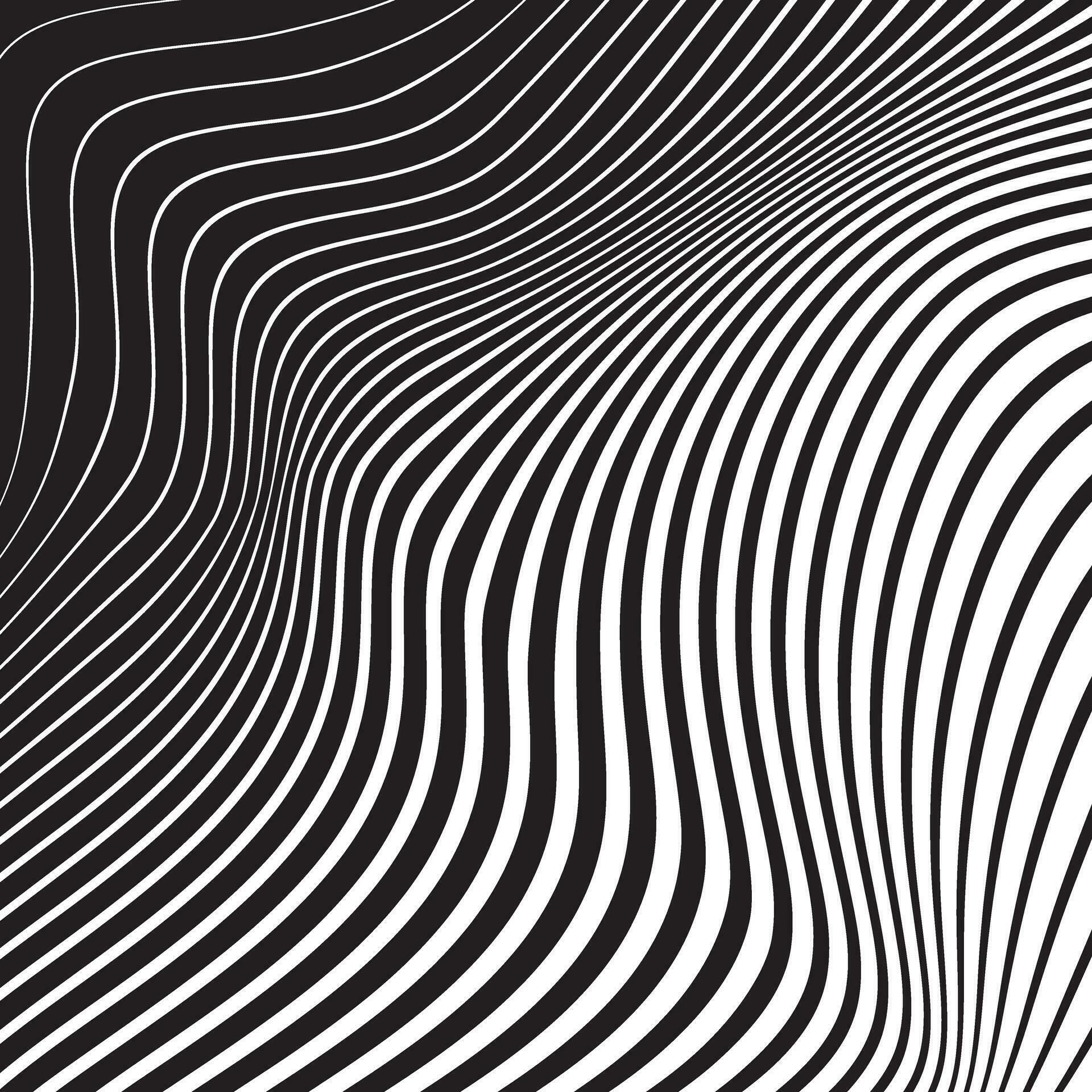 Simple Abstract Black Color Daigonal Zebra Crossing Wavy Distort Blend Pattern Art 36059239
