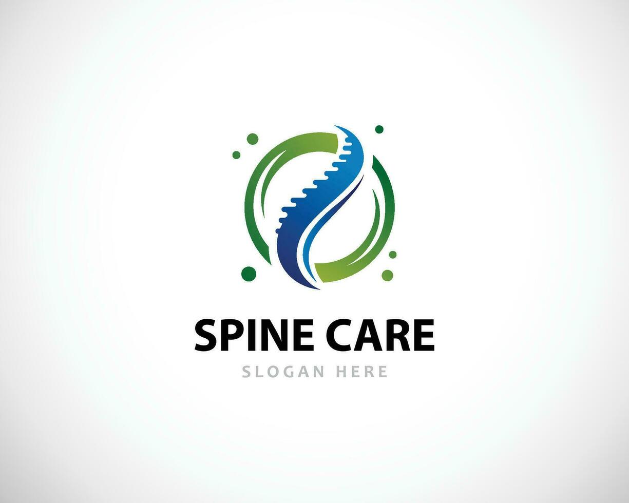 spine logo creative solution medical health circle care doctor sign ...