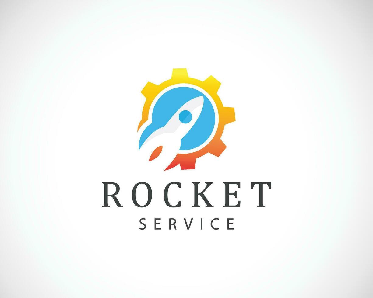rocket logo creative gear service science education web emblem business ... rocket logo creative gear service science education web emblem business ...