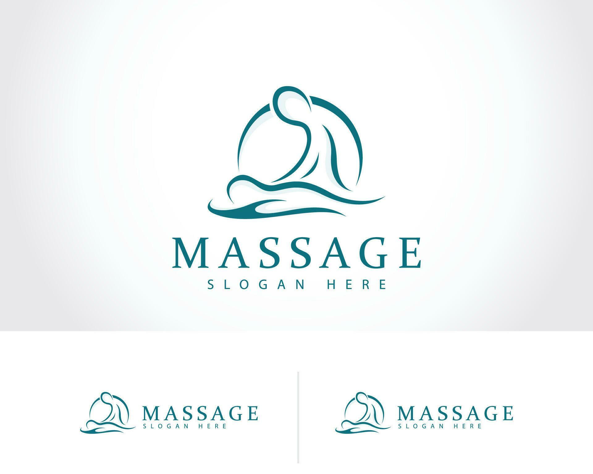 Body Spa Center Icon Massage Parlor Spa Relax Essential Oil White Background Vector