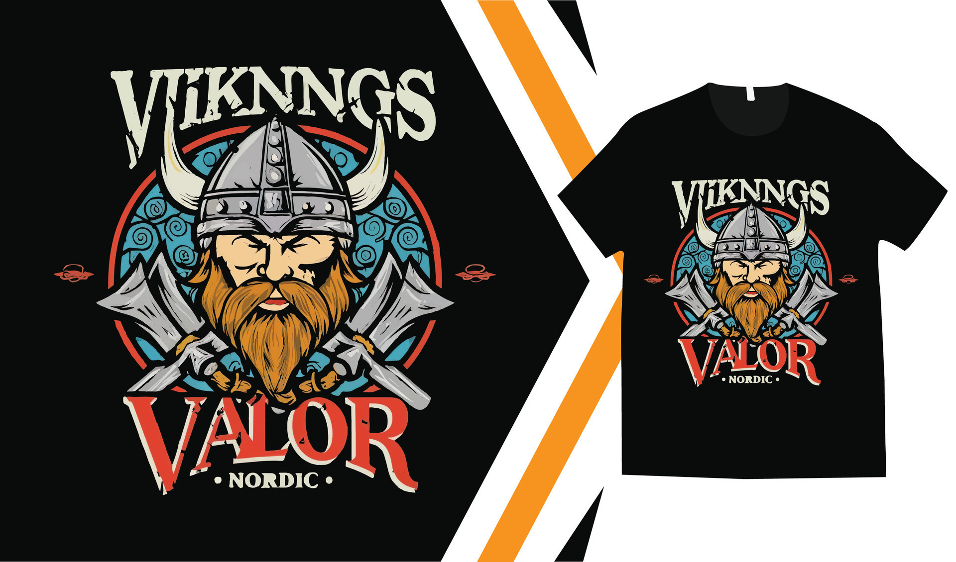 Viking T-Shirt Design, Custom vikings t-shirt Graphics, Viking Warriors tshirt, apparel custom ...