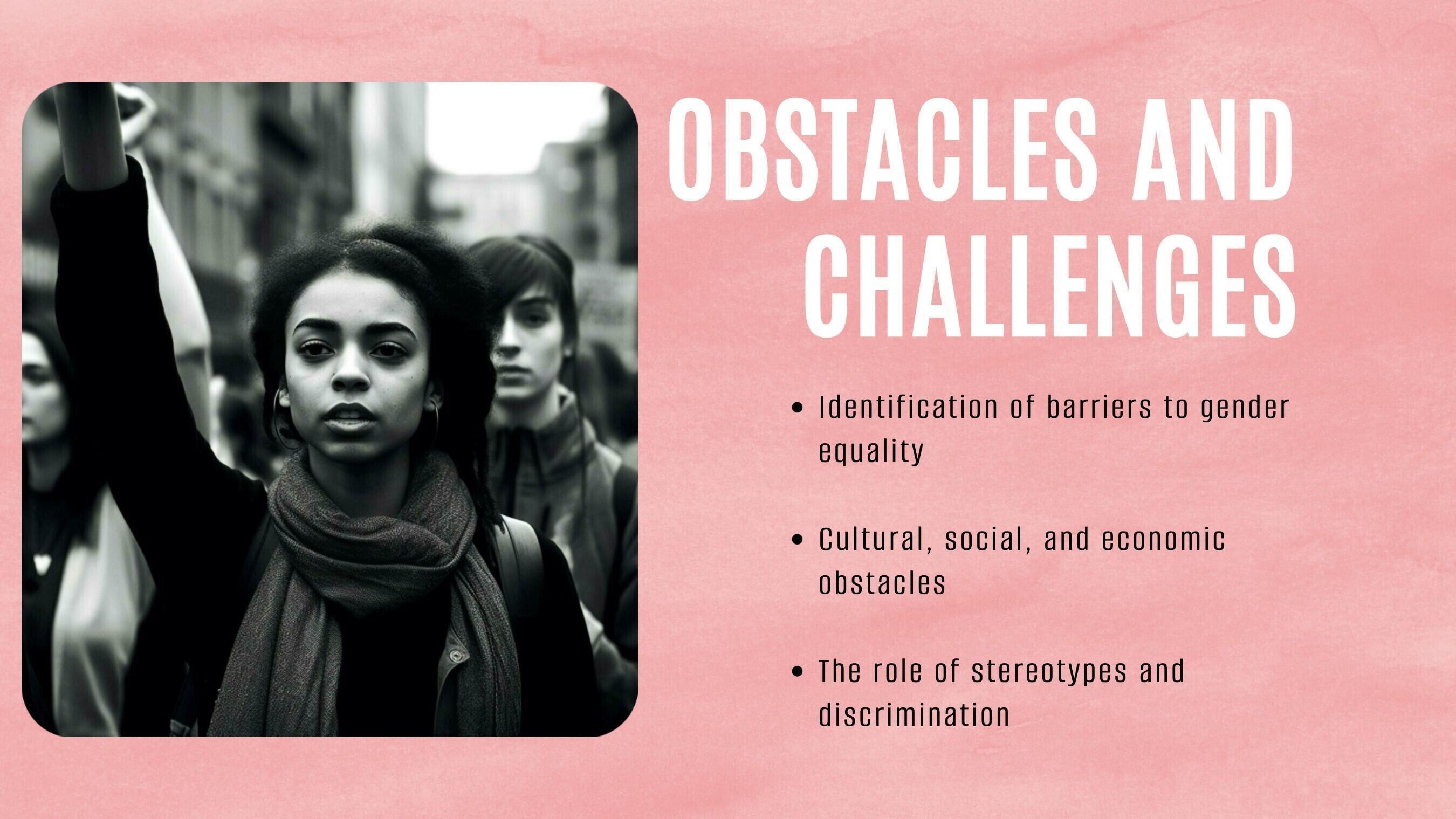 Breaking Barriers Of Gender Equality Presentation Template 36070575