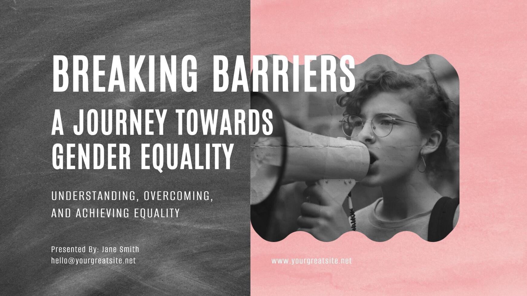 Breaking Barriers of Gender Equality Presentation Template 36070575 ... Breaking Barriers of Gender Equality Presentation Template 36070575 ...