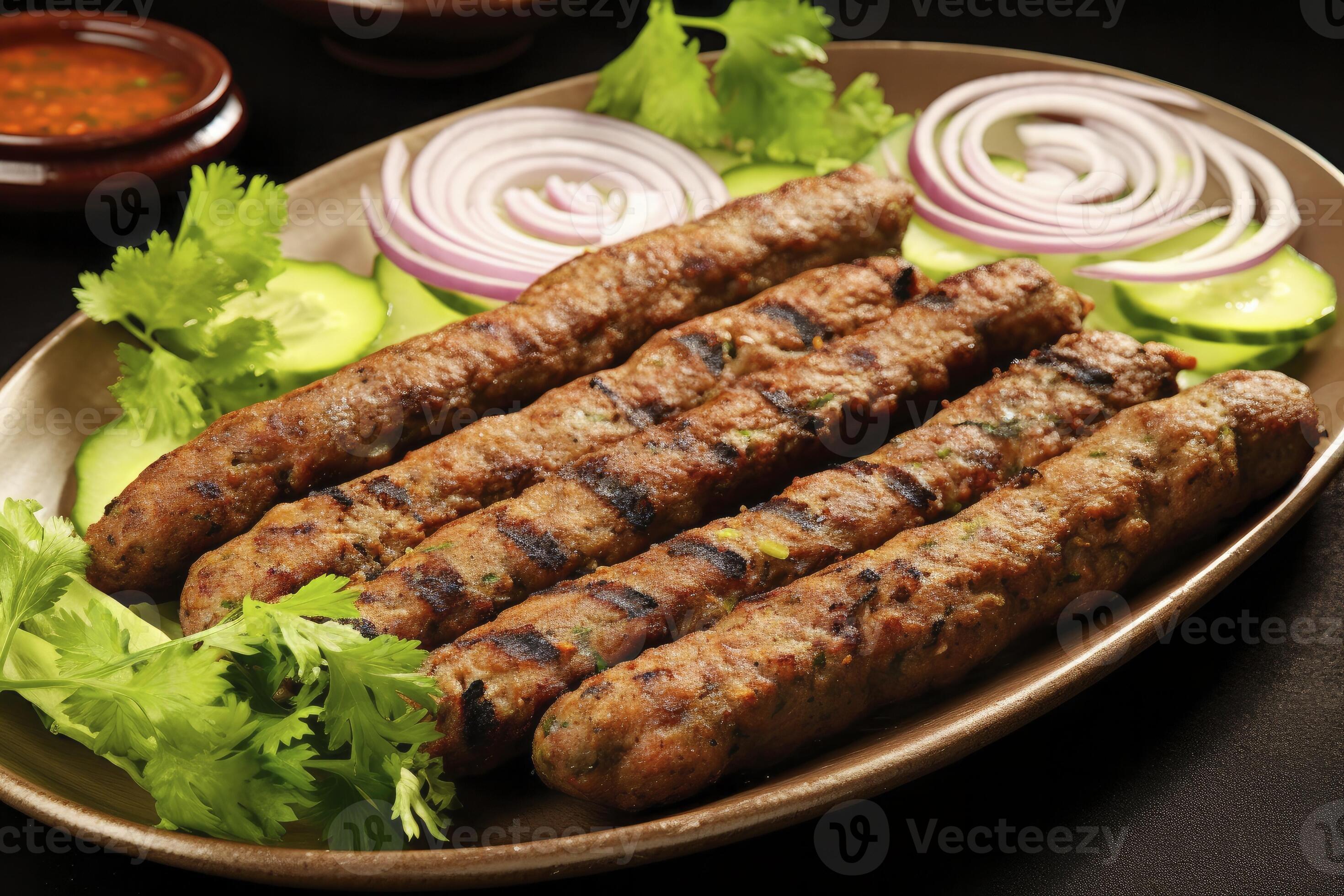 AI generated Tasty seekh kabab. AI Generated. 36074616 Stock Photo at ...
