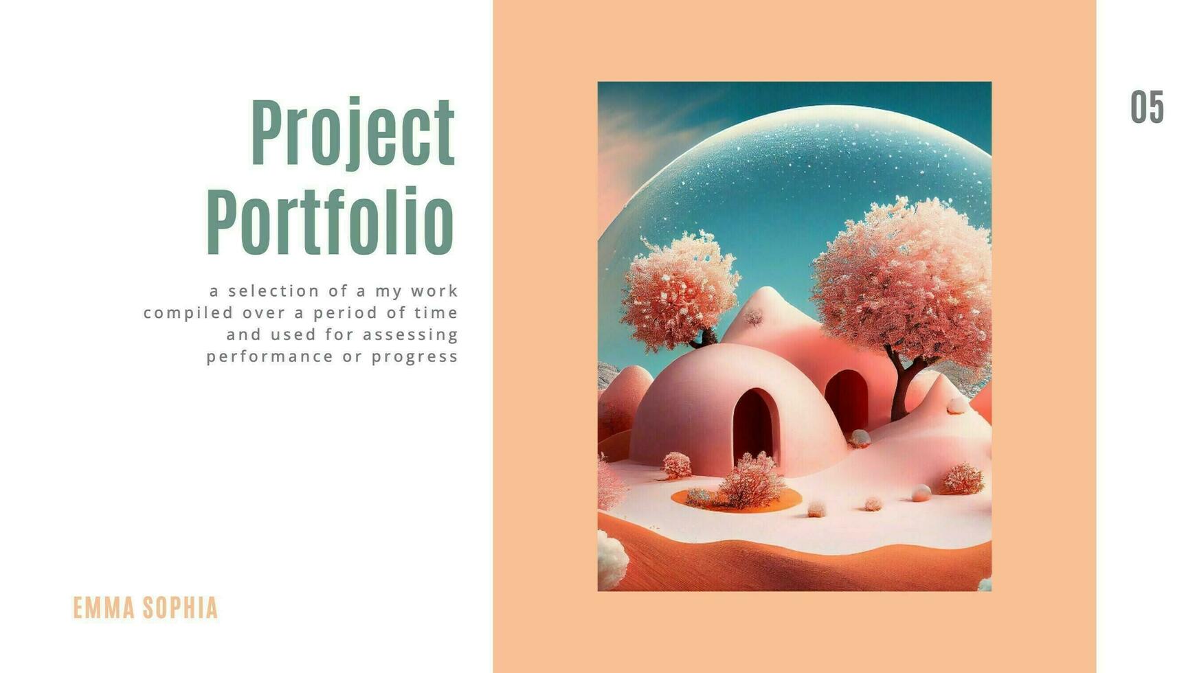 peach portfolio design ideas template 36075097 Template
