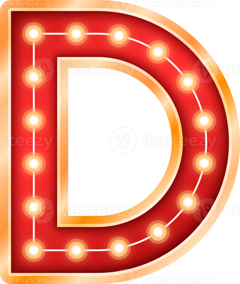 Light Bulb Alphabet Letter D 36077804 Png