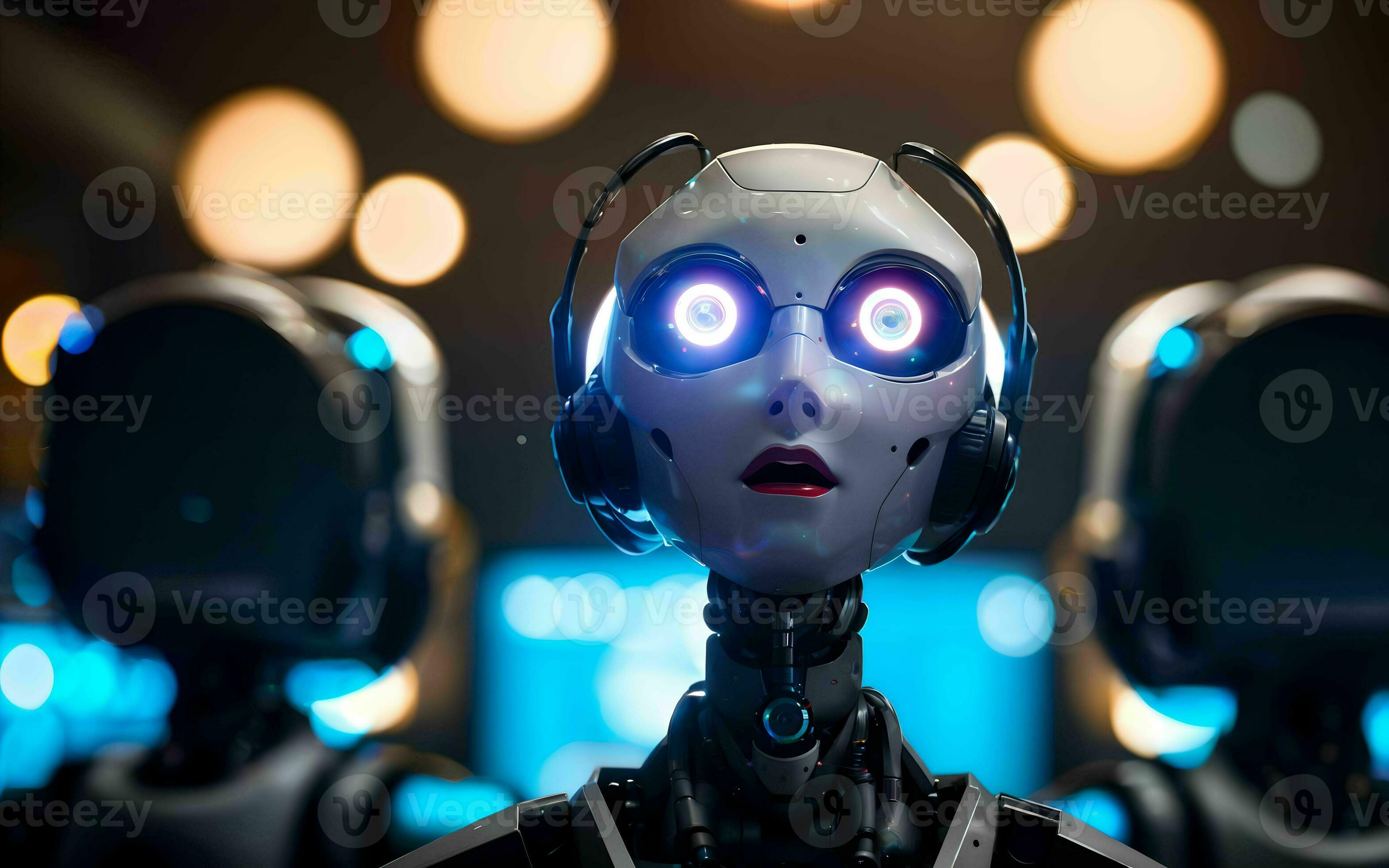 AI generated AI Revolutionizing Customer Service The Rise of Call Center Robots ai generated ...