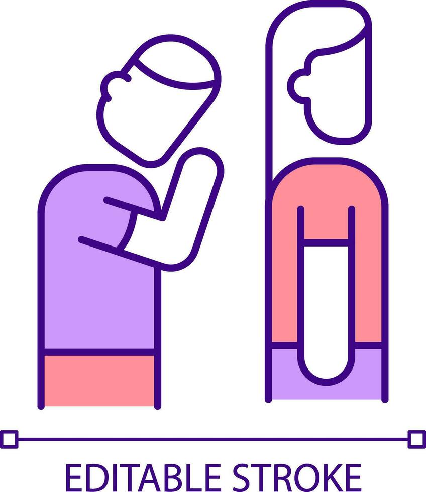 2d Editable Lack Of Empathy Icon Representing Codependent Relationship Isolated Vector