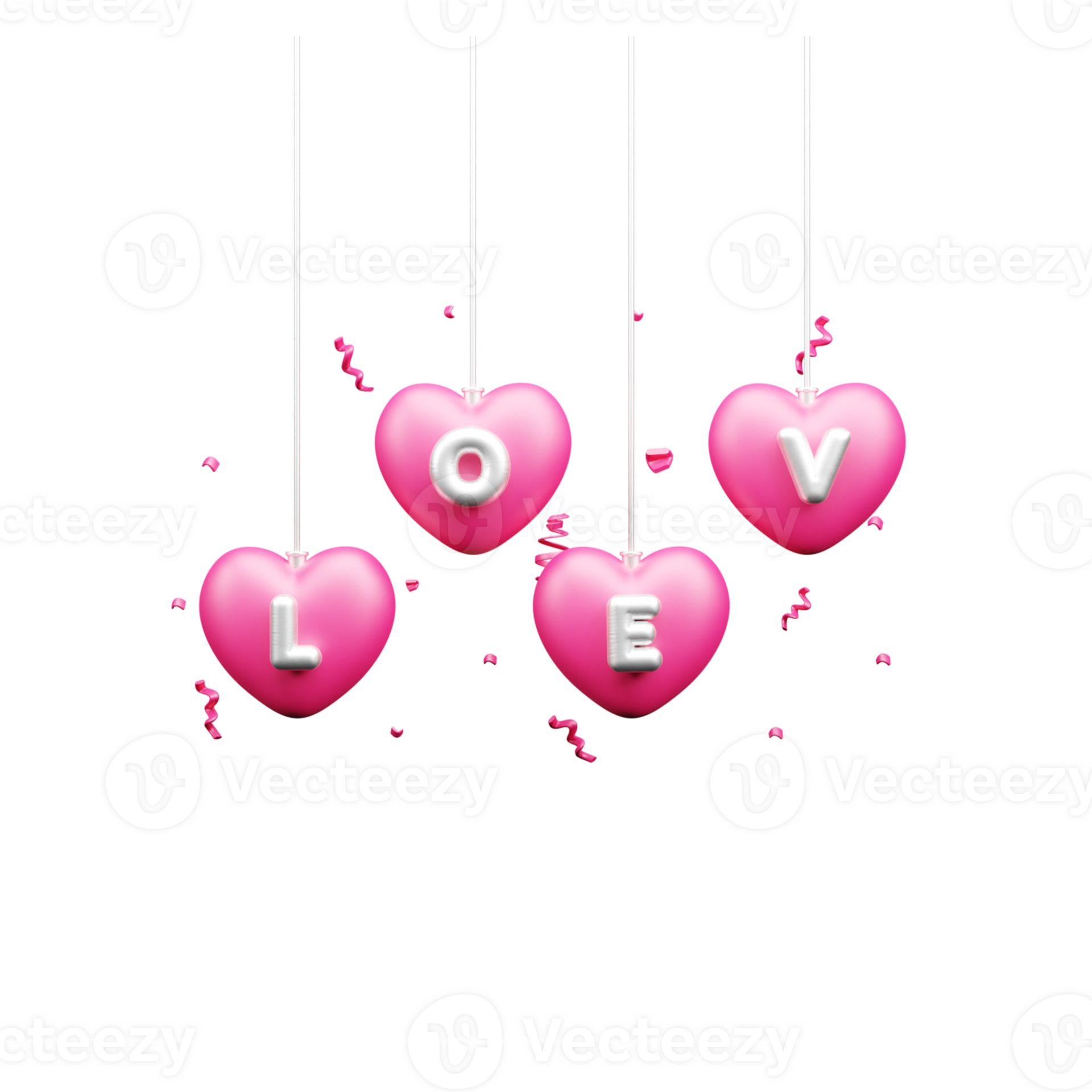 Happy Valentine Day Concept 3d Icon Or Love Day 3d Icon Illustration