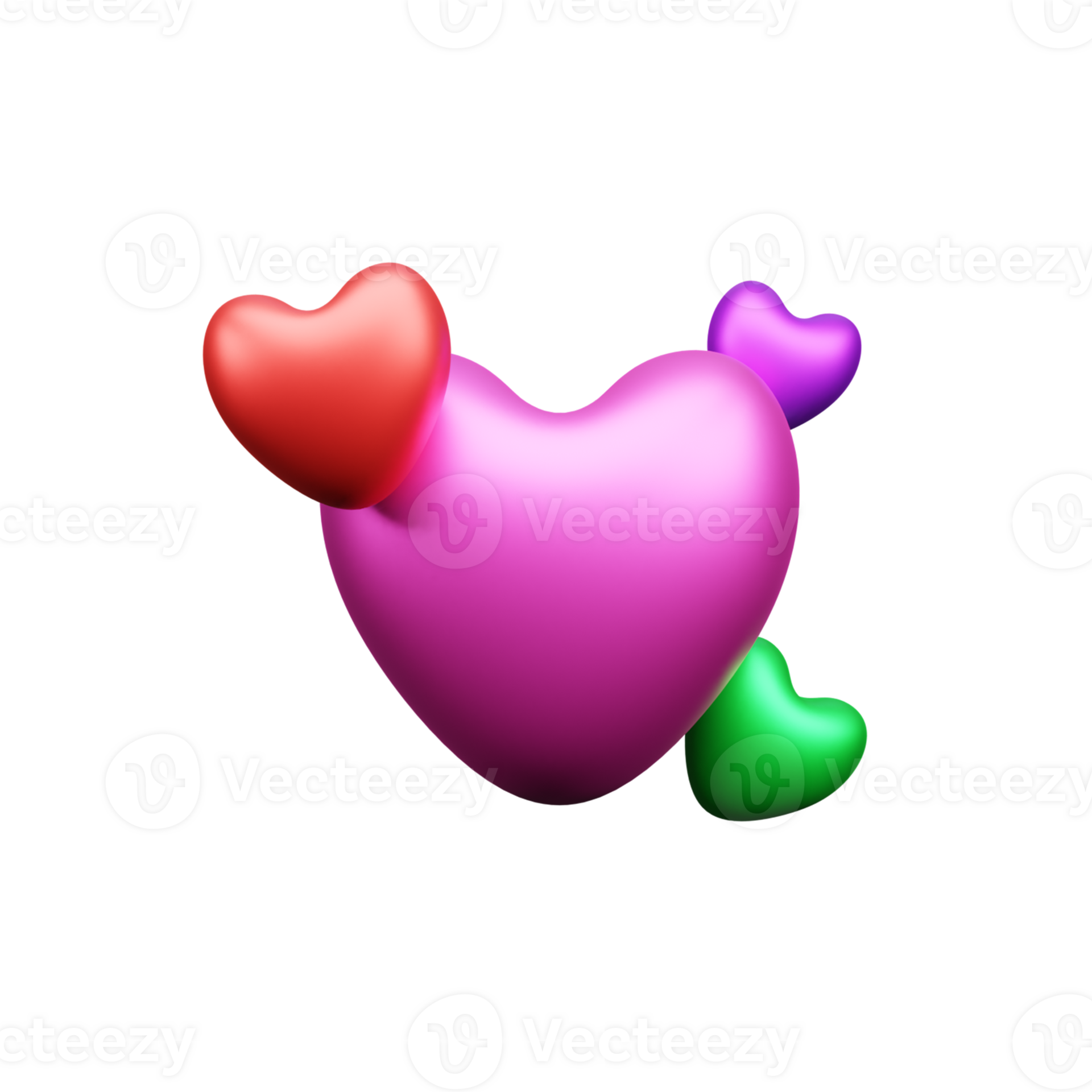 Happy Valentine Day Concept 3d Icon Or Love Day 3d Icon Illustration
