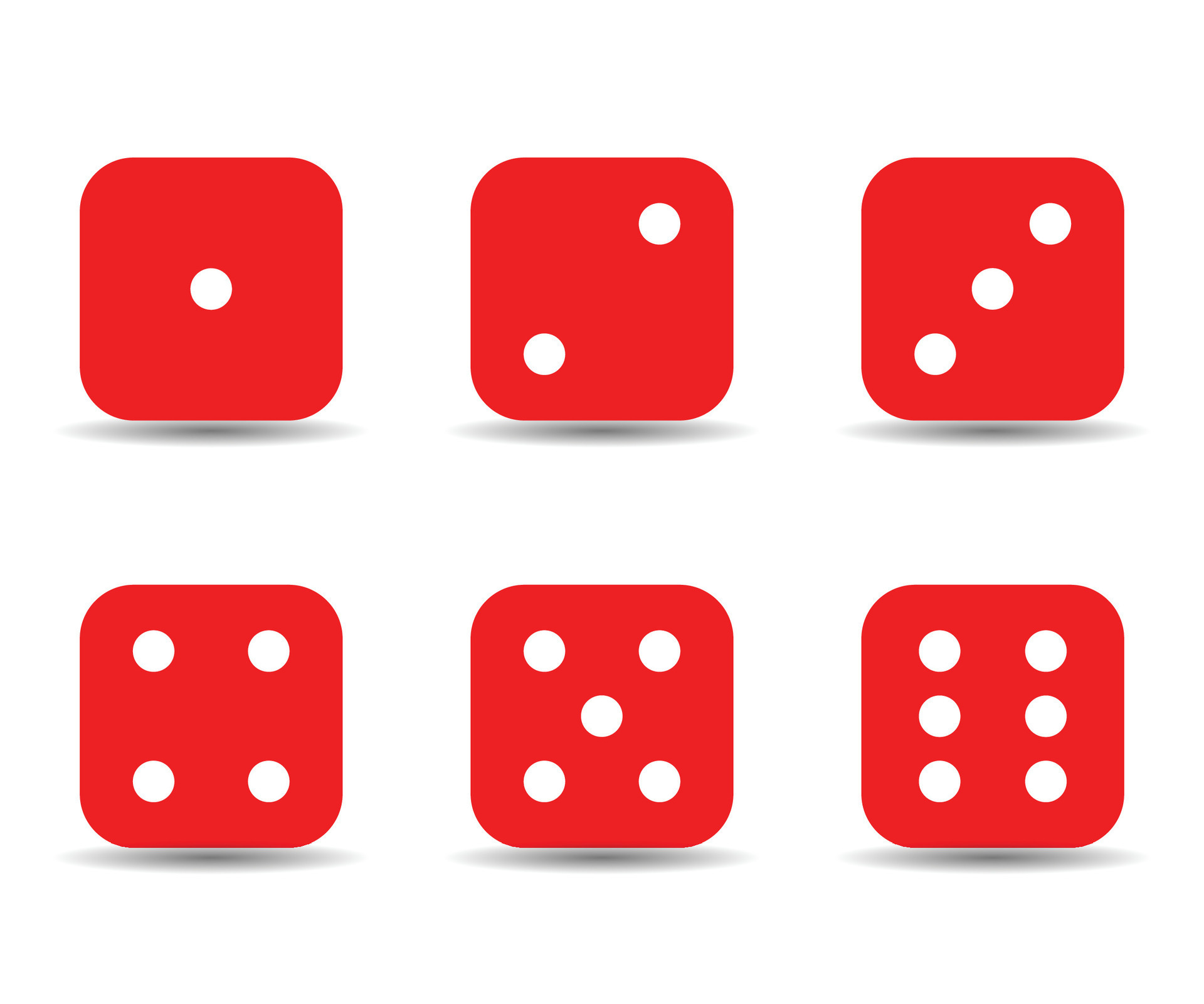 Set of dice icon. Dice sides or dice faces icon set vector illustration ... Set of dice icon. Dice sides or dice faces icon set vector illustration ...