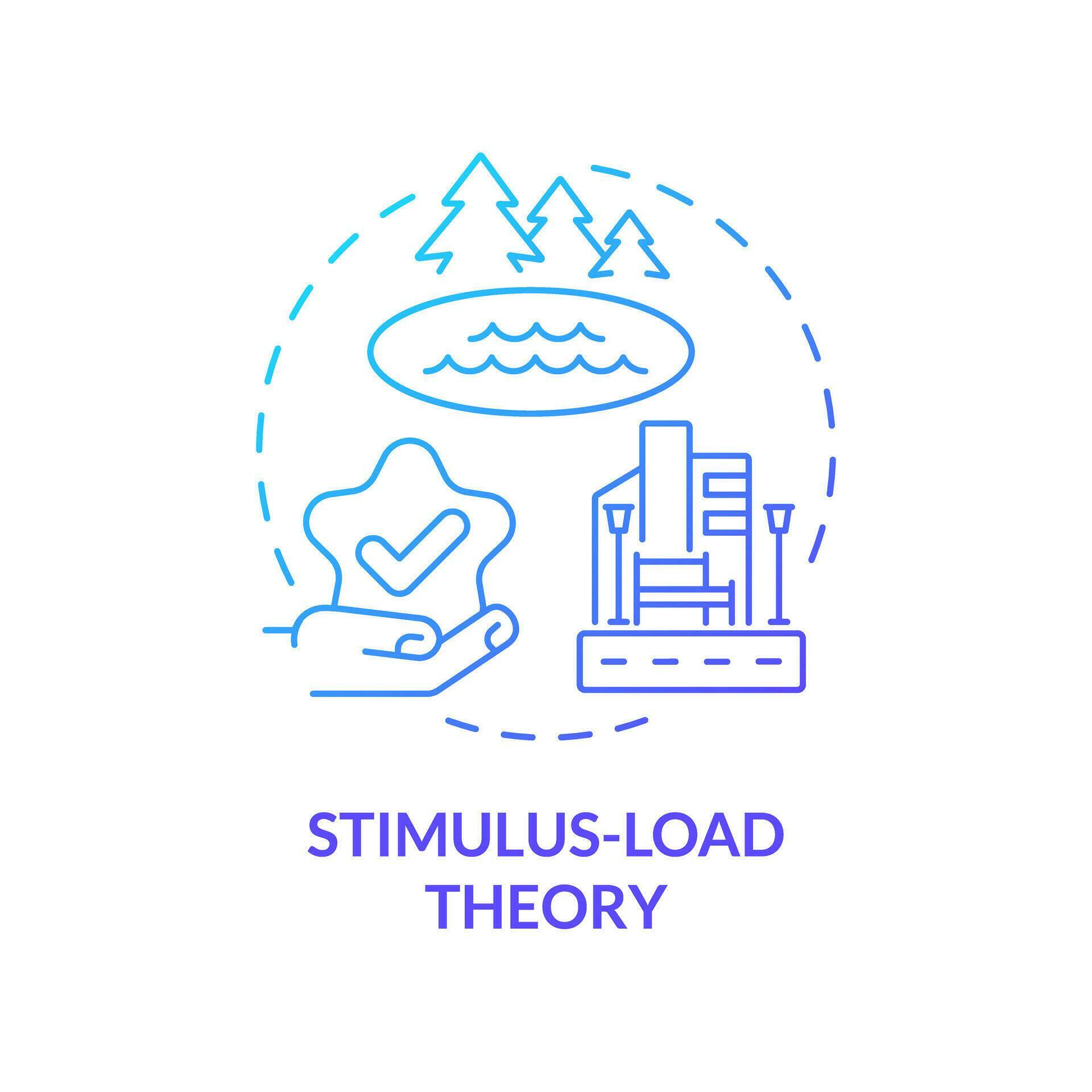2d Gradient Stimulus Load Theory Icon Creative Isolated Vector Thin Line Illustration