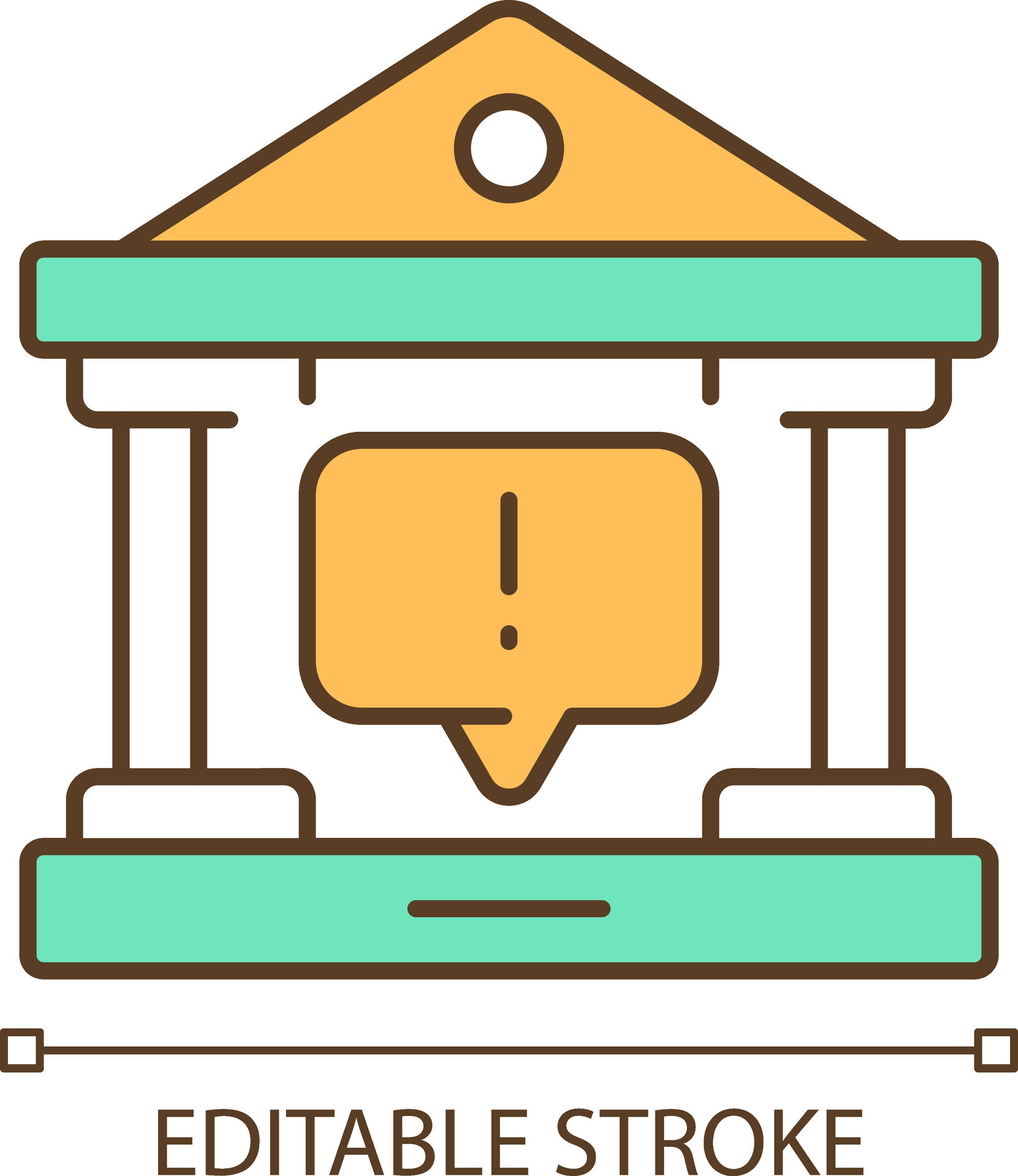 Editable Update Address Icon Representing Moving Service Isolated Vector Multicolor Thin Line