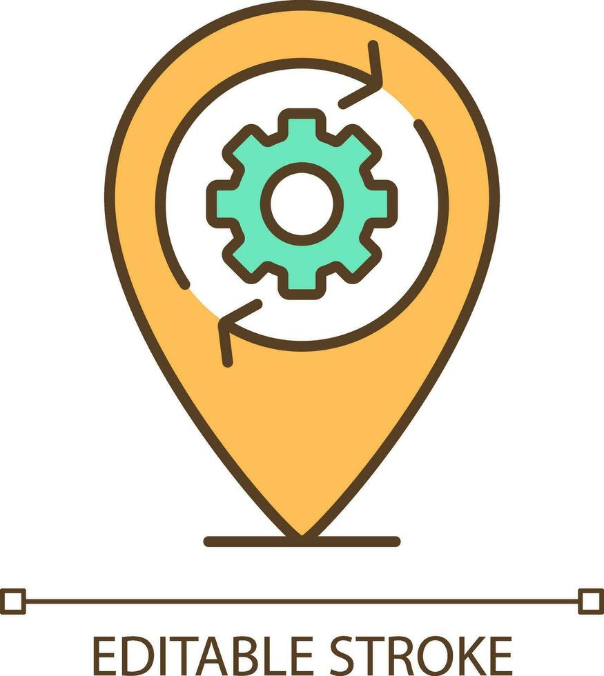 Editable Transportation Icon Representing Moving Service Isolated Vector Multicolor Thin Line