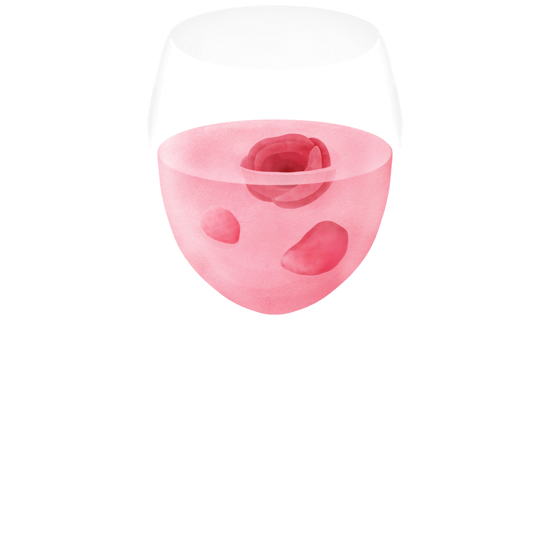 Wine Glass Rose Tea Watercolor Clip Art 36087726 Png