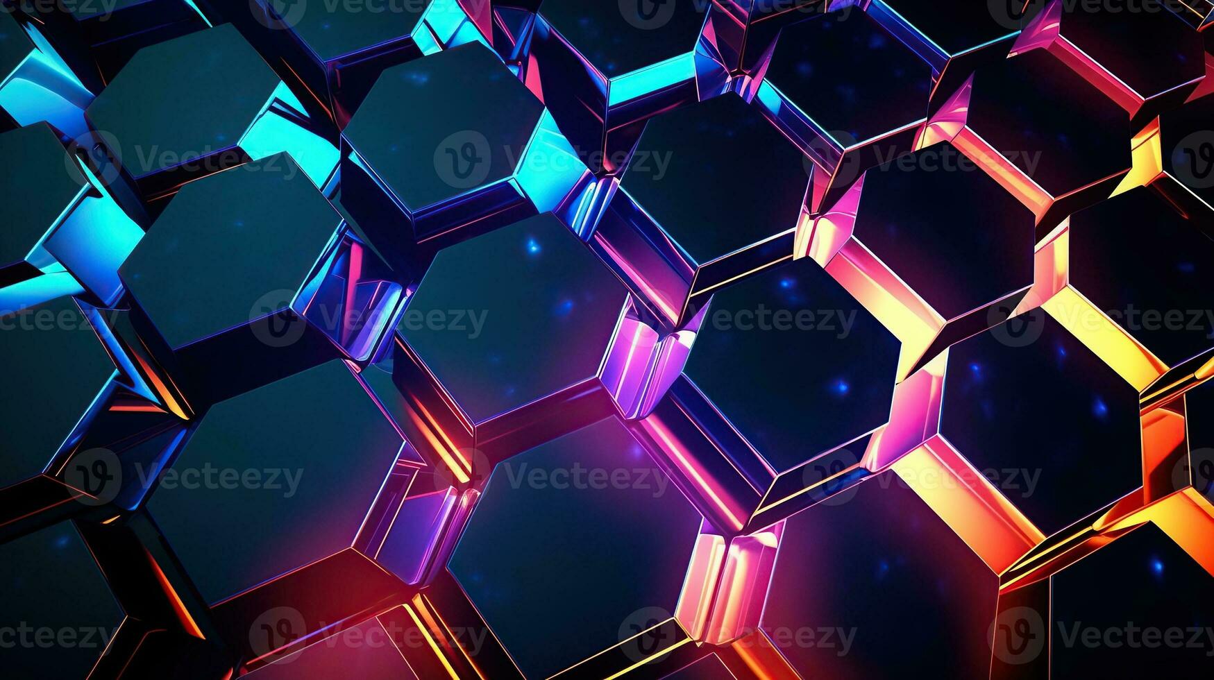 AI generated Hexagon with hexagon background Generative AI 36088488 Stock Photo at Vecteezy