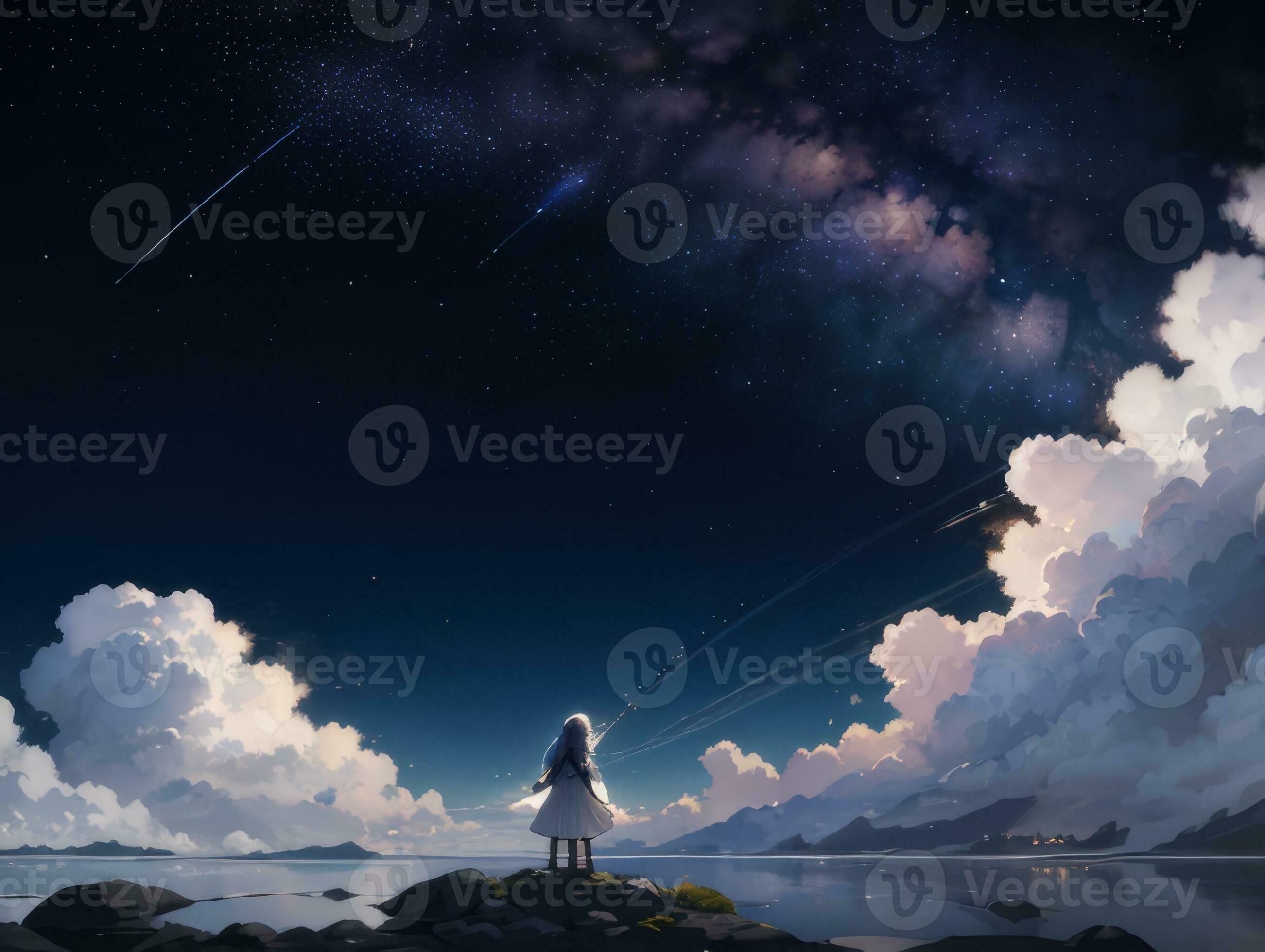 AI generated Surreal Landscape With Field and Nature Looking at the ...