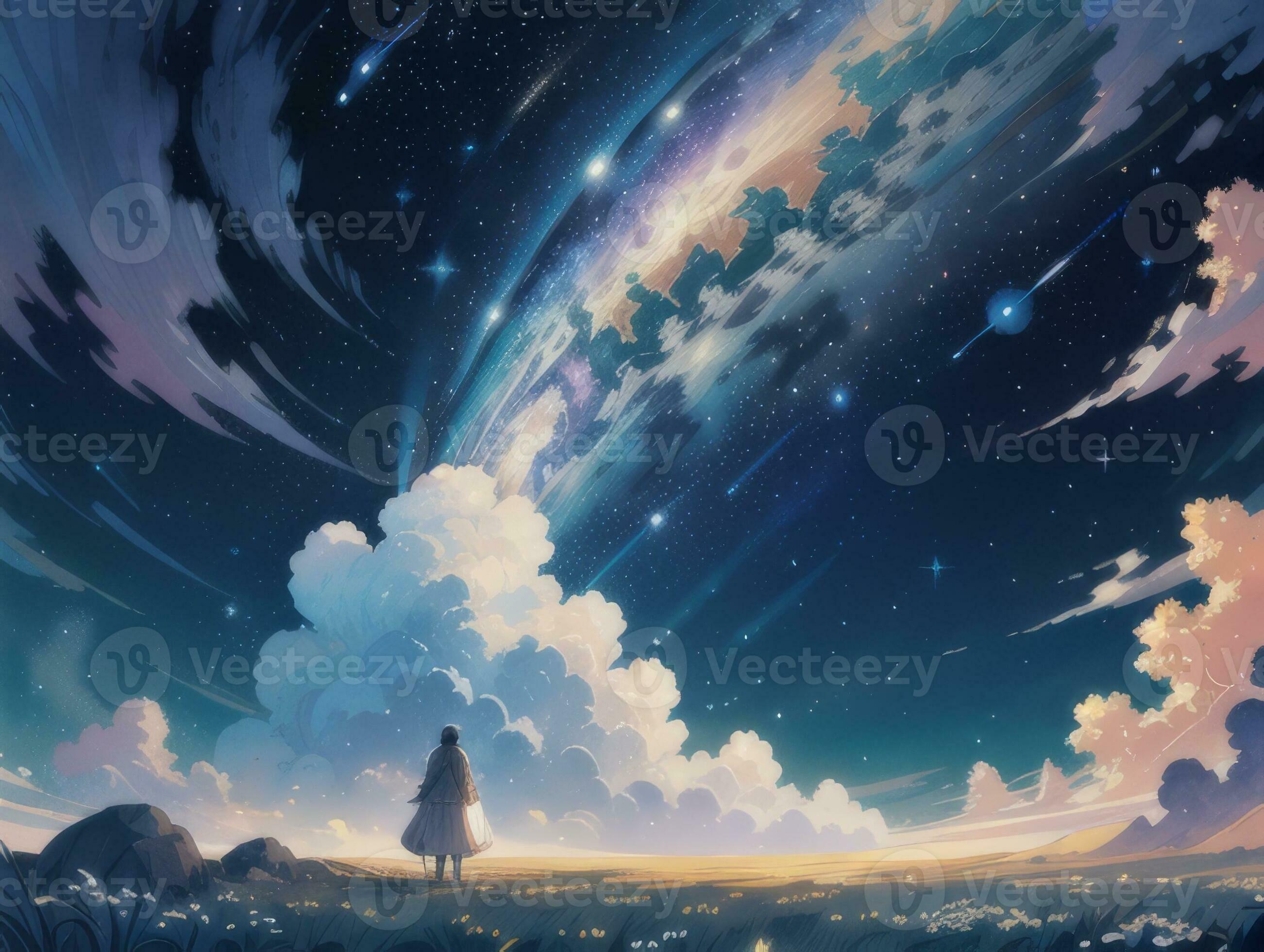 AI generated Surreal Landscape With Field and Nature Looking at the ...