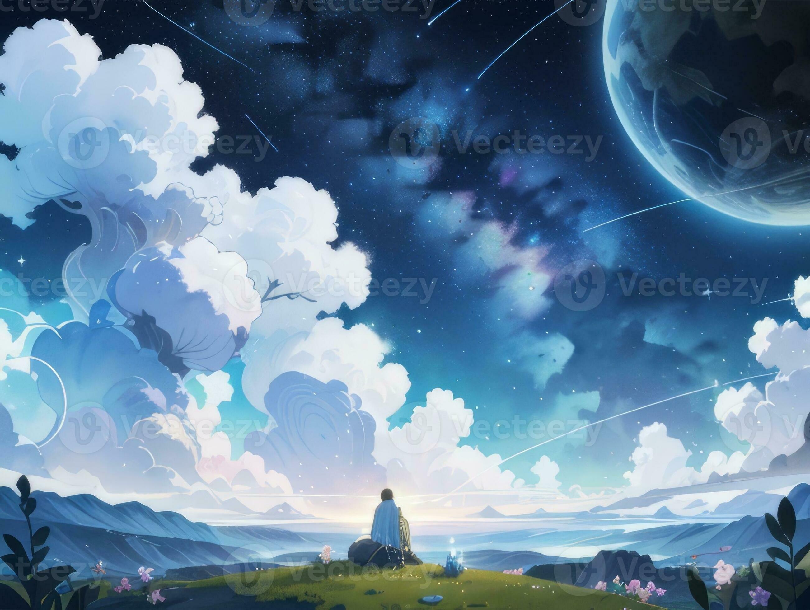 AI generated Surreal Landscape With Field and Nature Looking at the ...