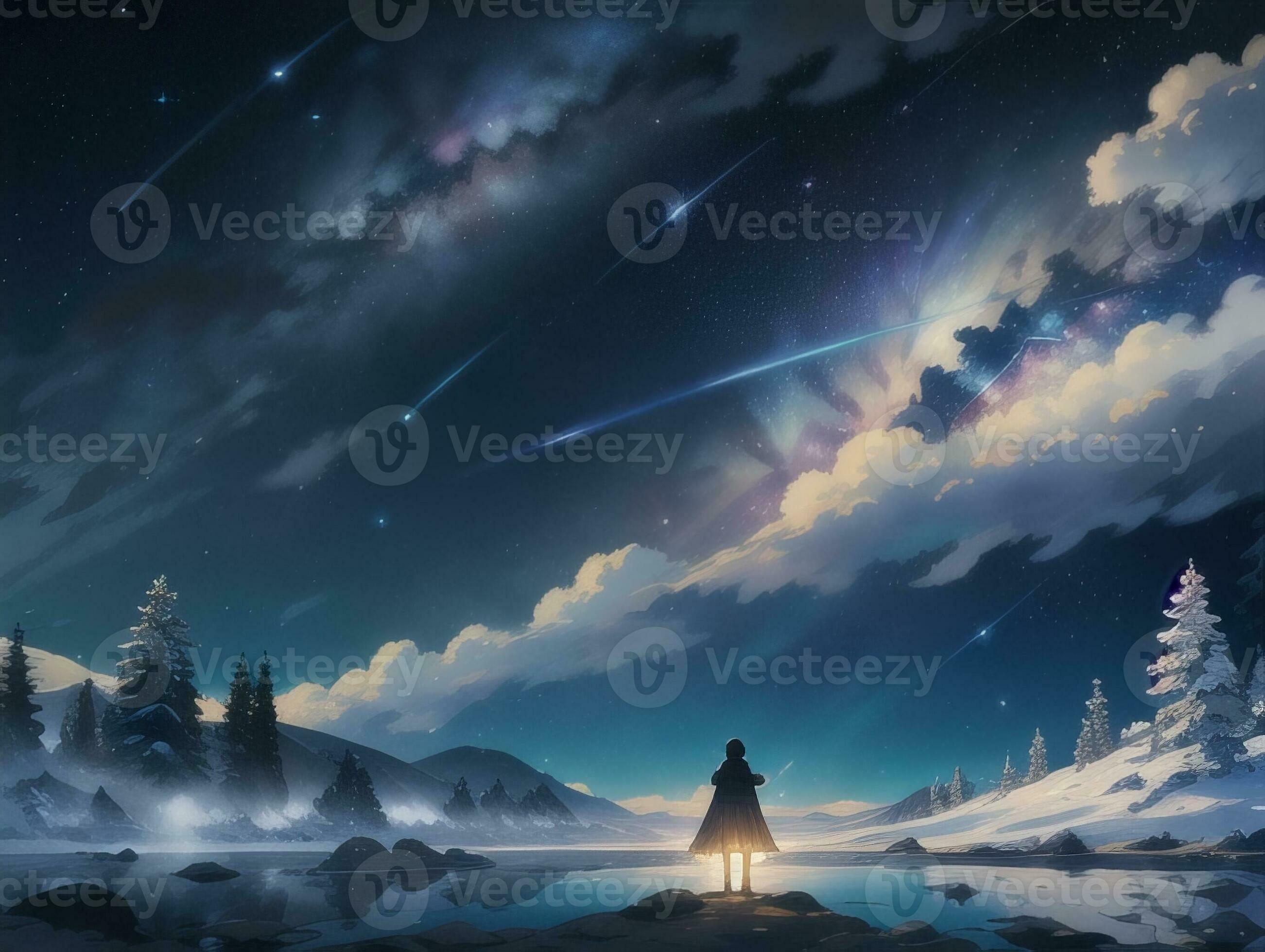 AI generated Surreal Landscape With Field and Nature Looking at the ...