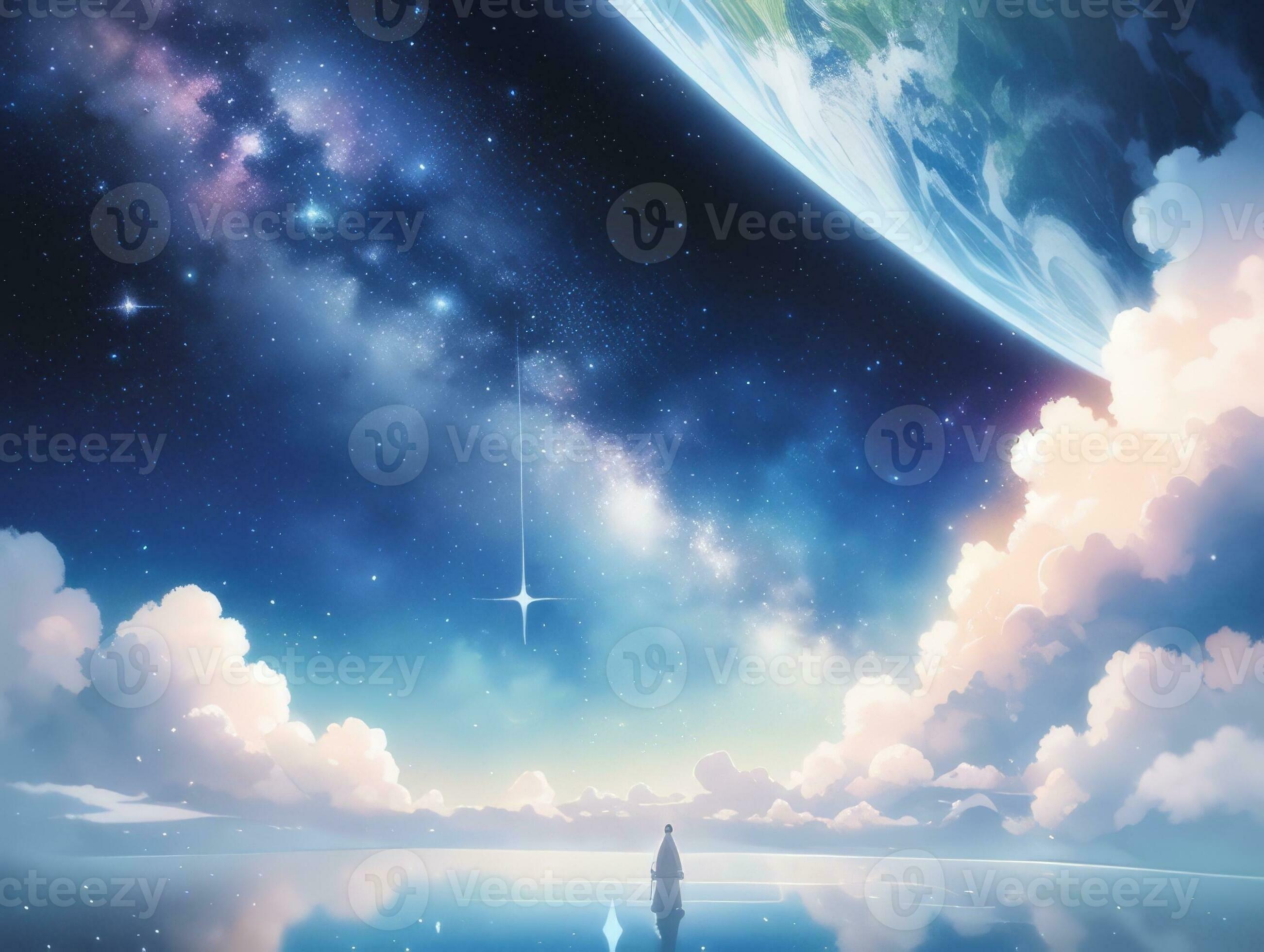 AI generated Surreal Landscape With Field and Nature Looking at the ...