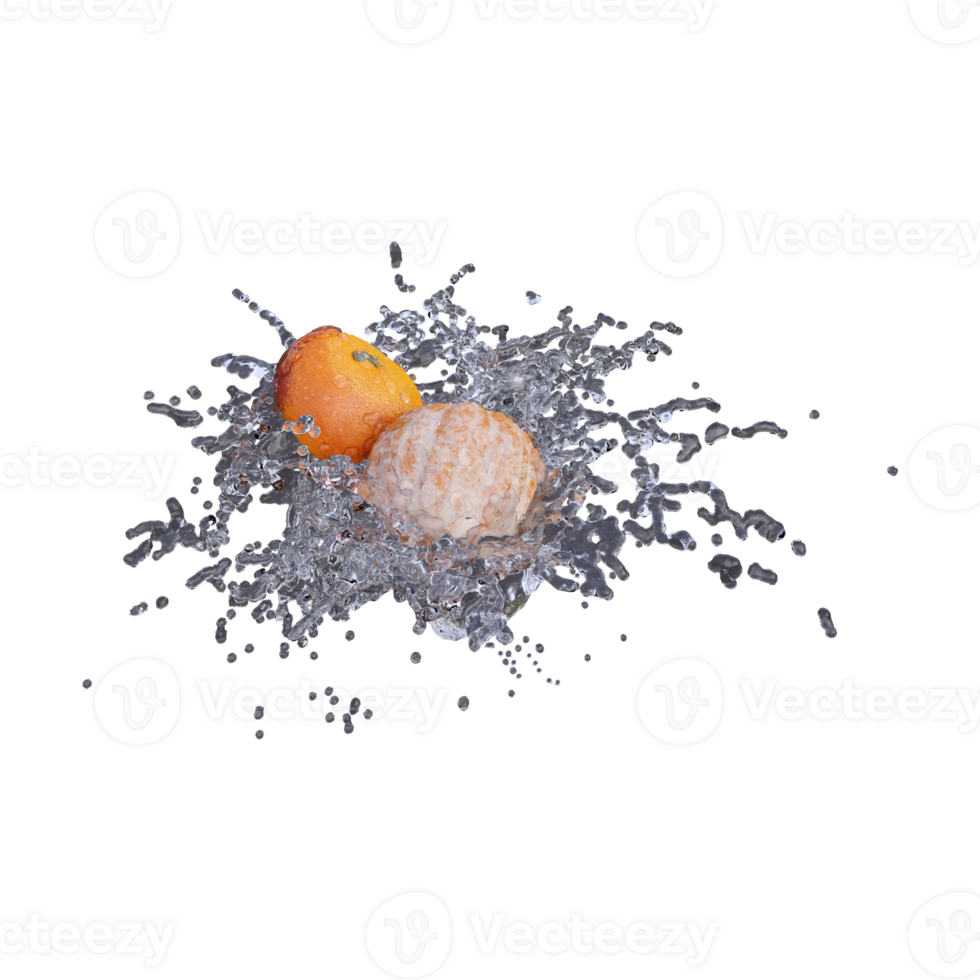 Realistic 3d Render Of Tangerine Fruit Best For Commercial And Design