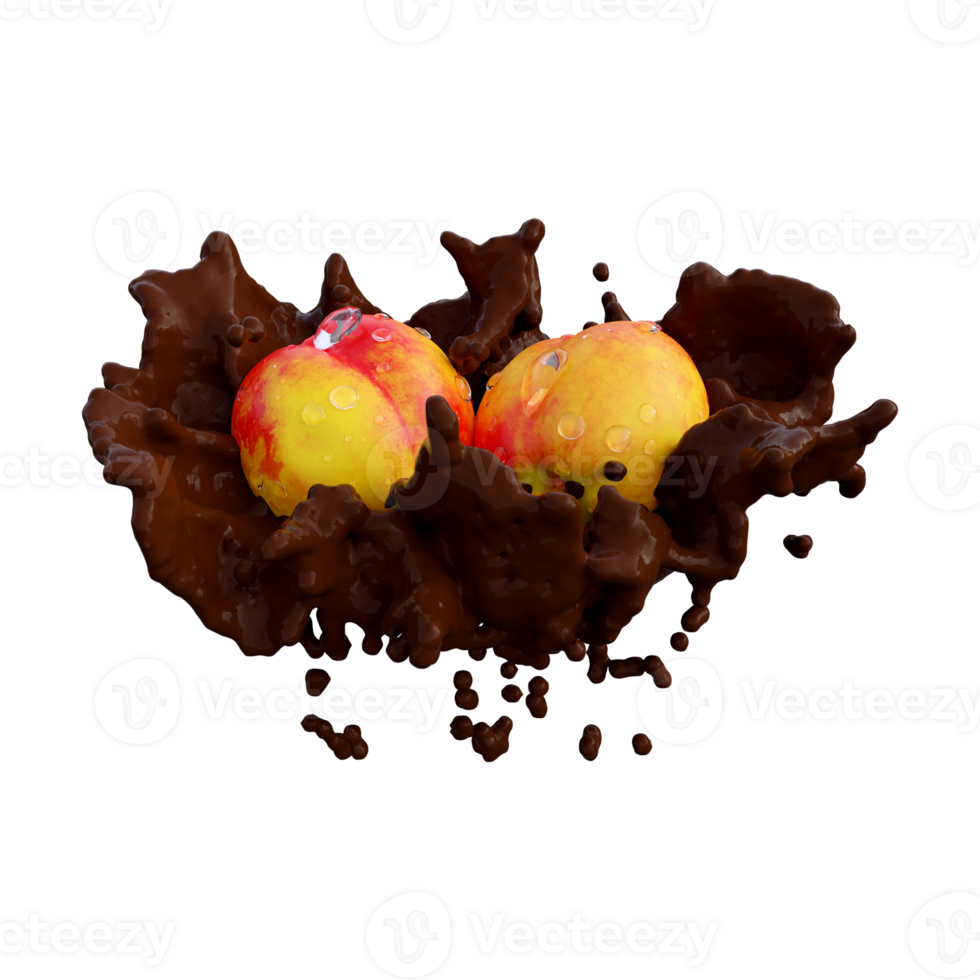 Realistic 3d Render Of Nectarine Fruit Best For Commercial And Design
