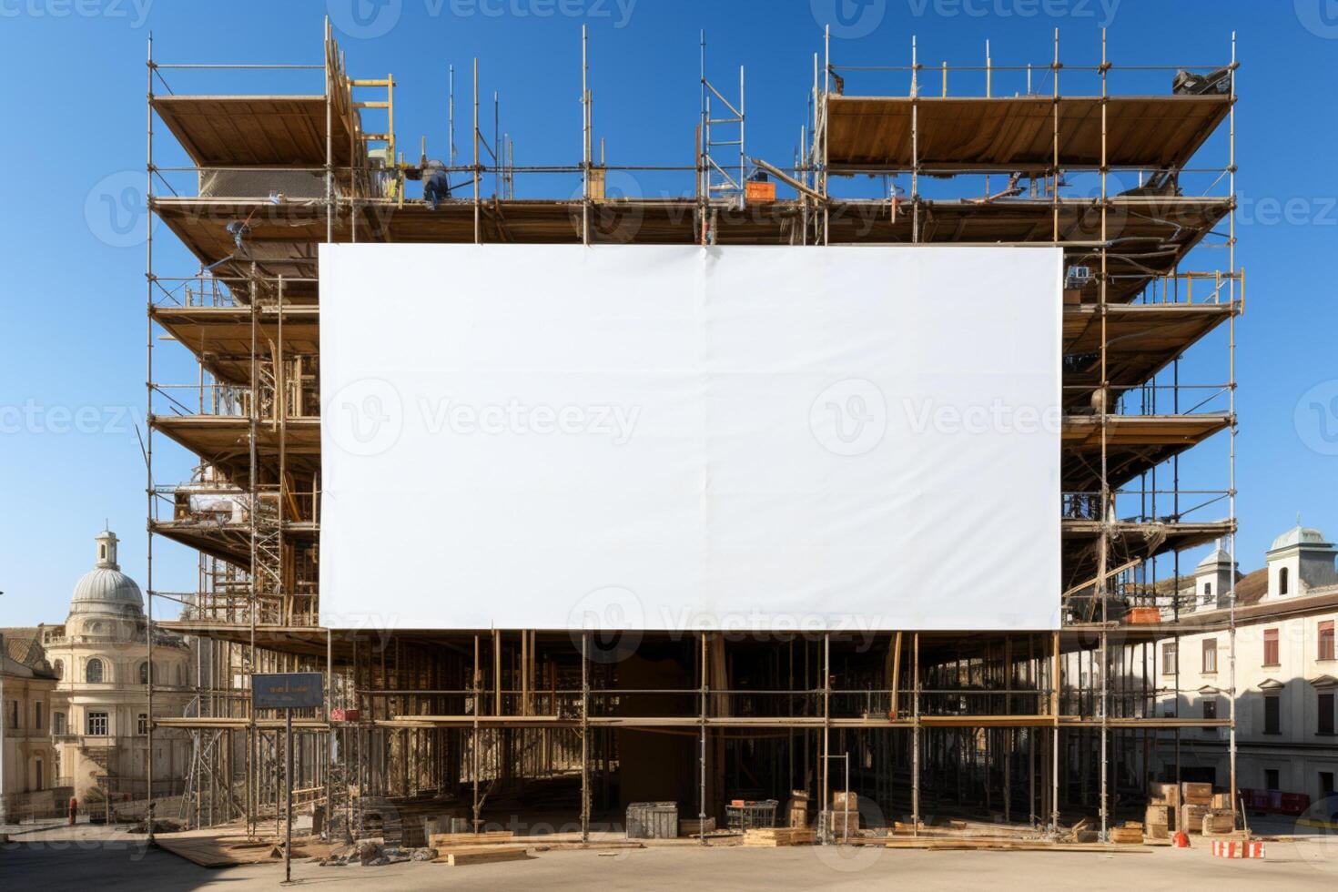 AI generated Project planning perfection Scaffold and building mock up ...