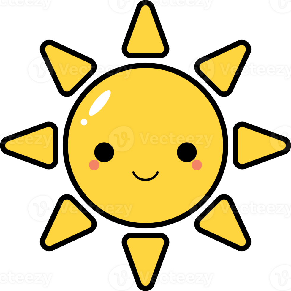 Linda Ilustración De Dibujos Animados De Sol 36100769 Png