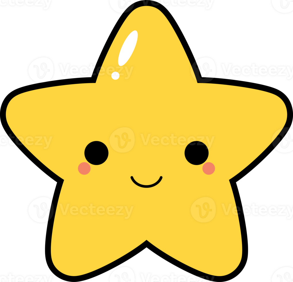 linda estrella dibujos animados ilustración 36100777 PNG