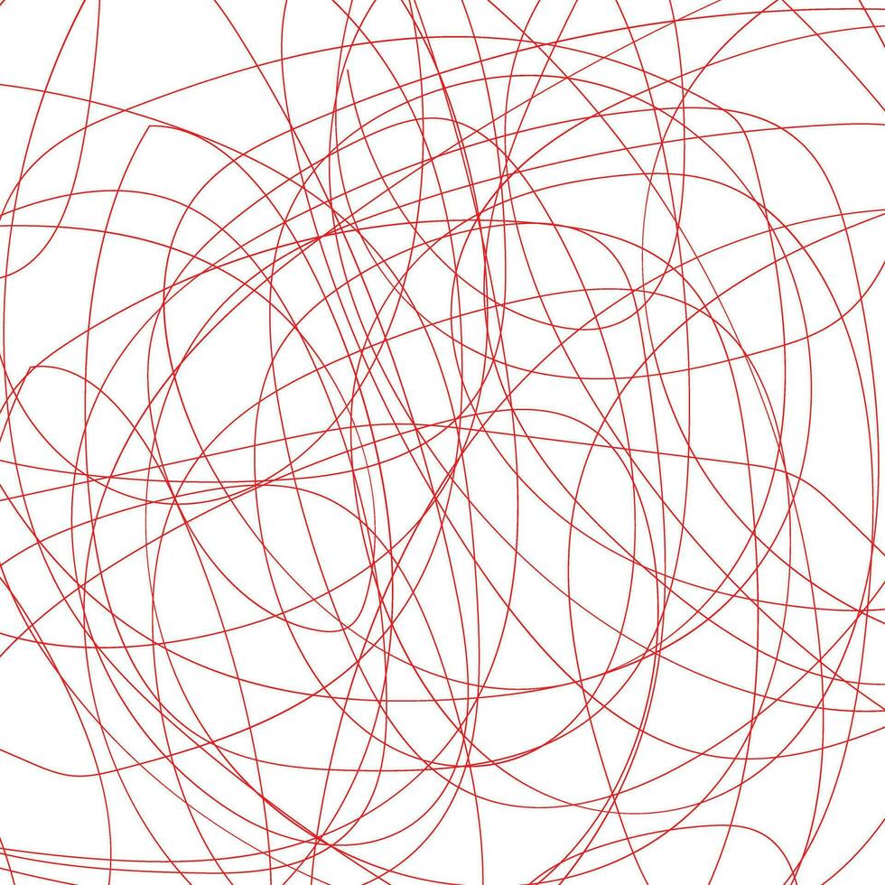 Abstract Geometric Seamlees Red Color Chaotic Line Pattern Art 36105671