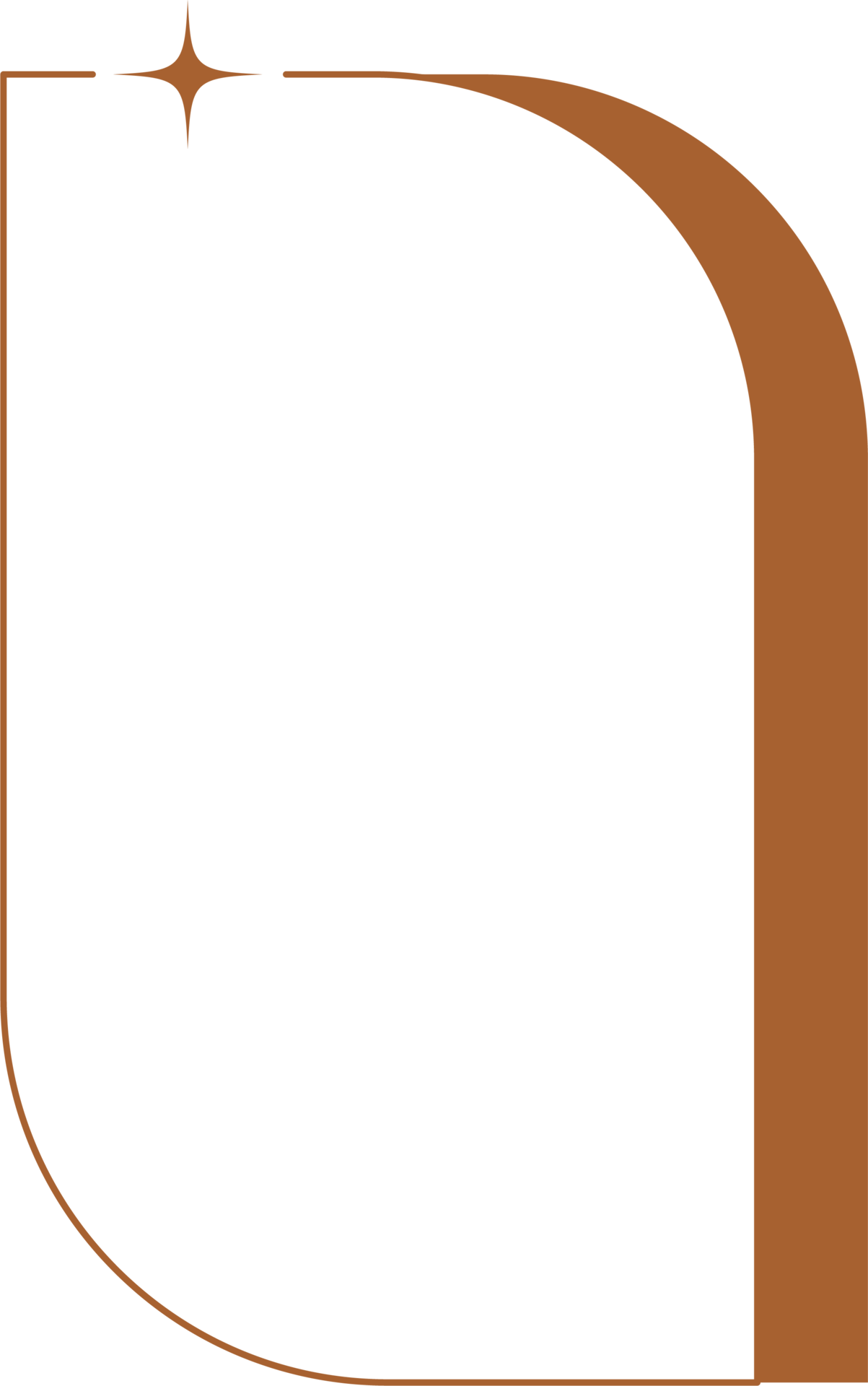 Aesthetic Frame Shape Outline Minimal Graphic Element With Stars Abstract Boho Arch With